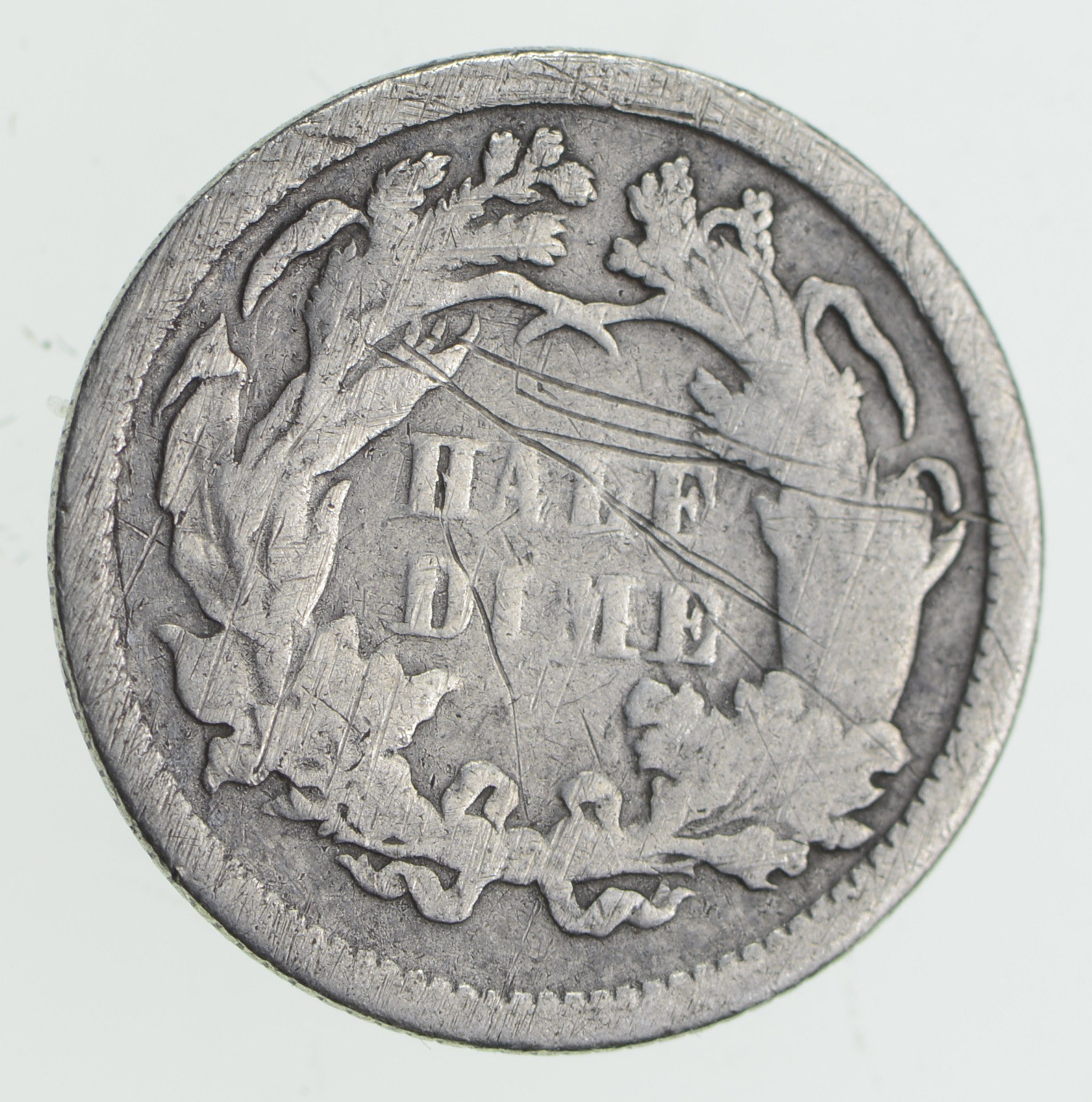 5c ***1/2 Dime HALF** - 1872 Seated Liberty Half Dime - Early American ...