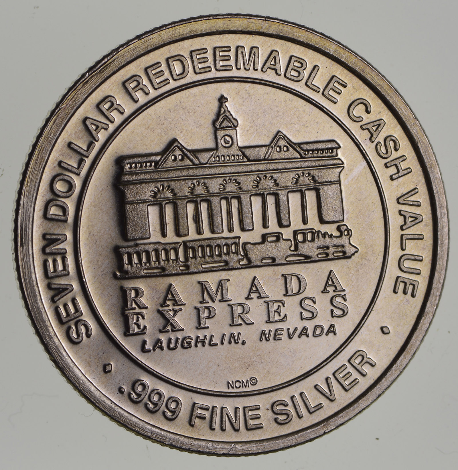 $7.00 Ramada Express Laughlin Nevada .65 troy oz .999 Fine Silver ...
