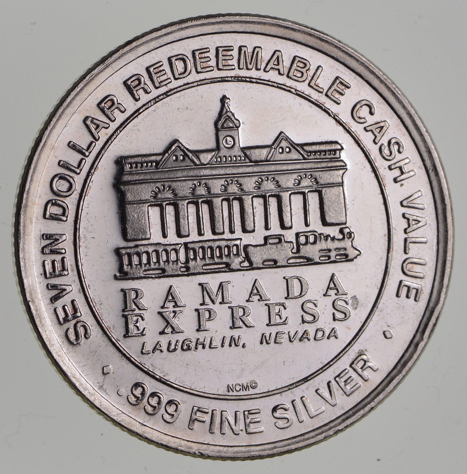 $7.00 Ramada Express Laughlin Nevada .65 troy oz .999 Fine Silver ...