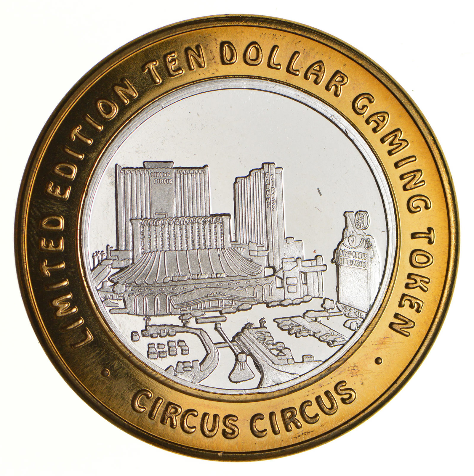 .999 Fine Silver Center Circus Circus Casino Chip Limited Edition $ 10 ...