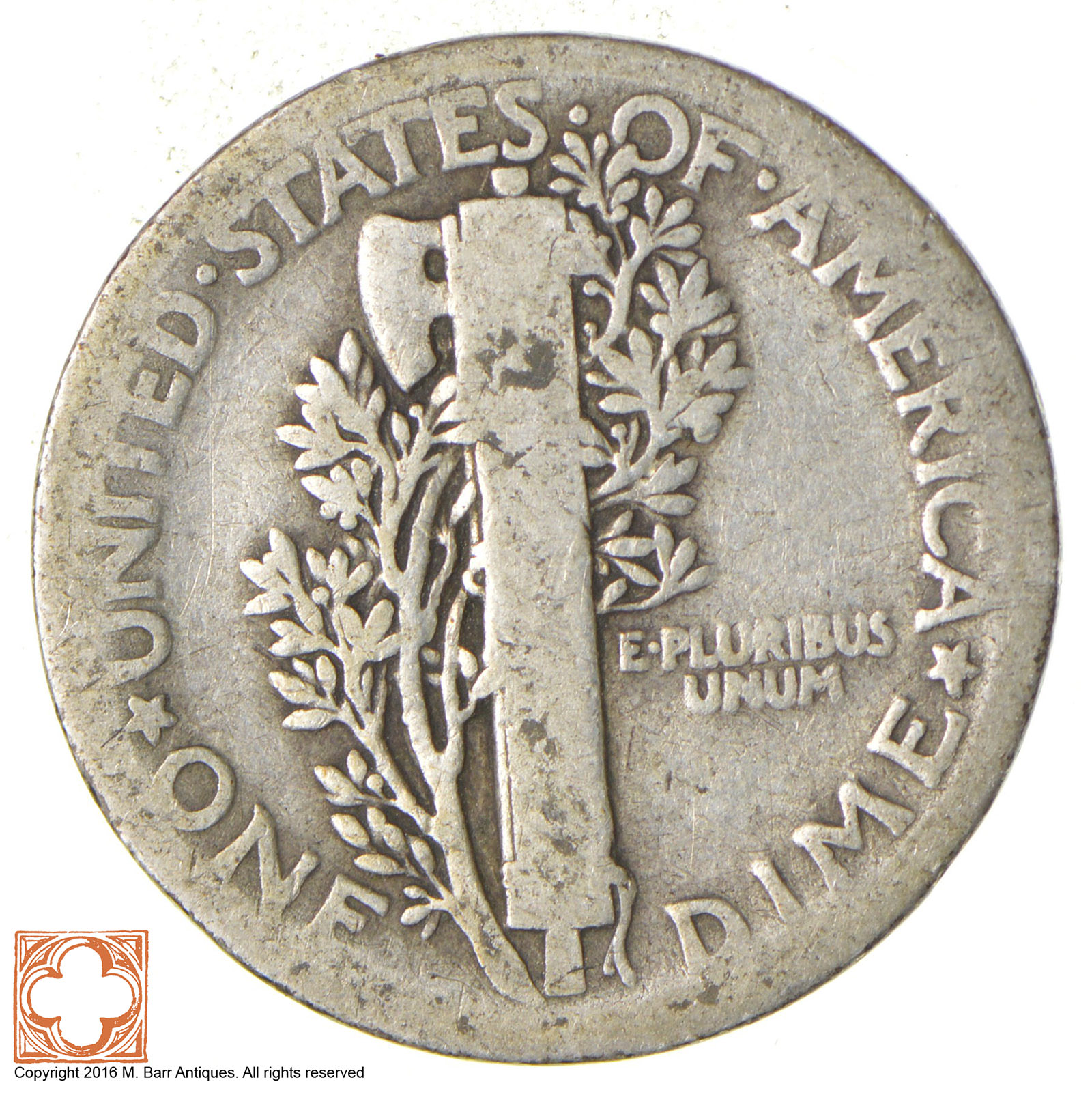 ALMOST 100 Years OLD 1918 Mercury Liberty 90% Silver United States Dime ...