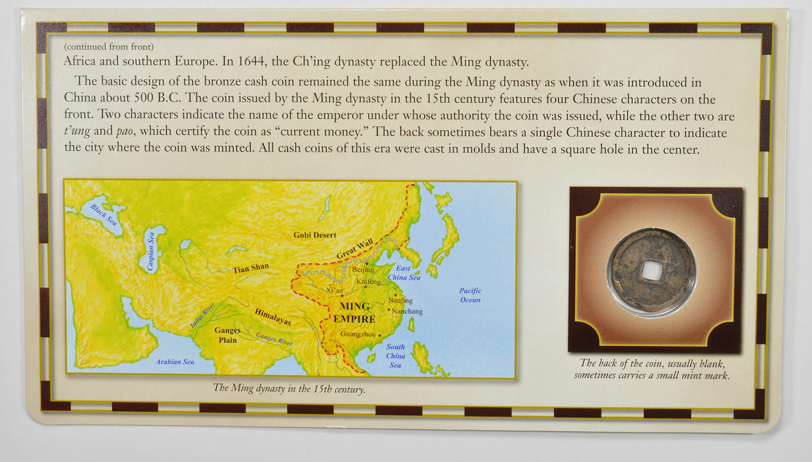 Amazing - 15th Century China Ming Bronze Cash - Historic Coin ...