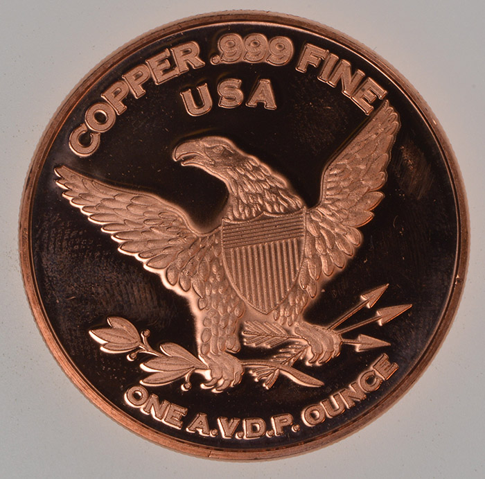 American Prospector 49er - 1 Oz .999 Fine Copper Round | Property Room