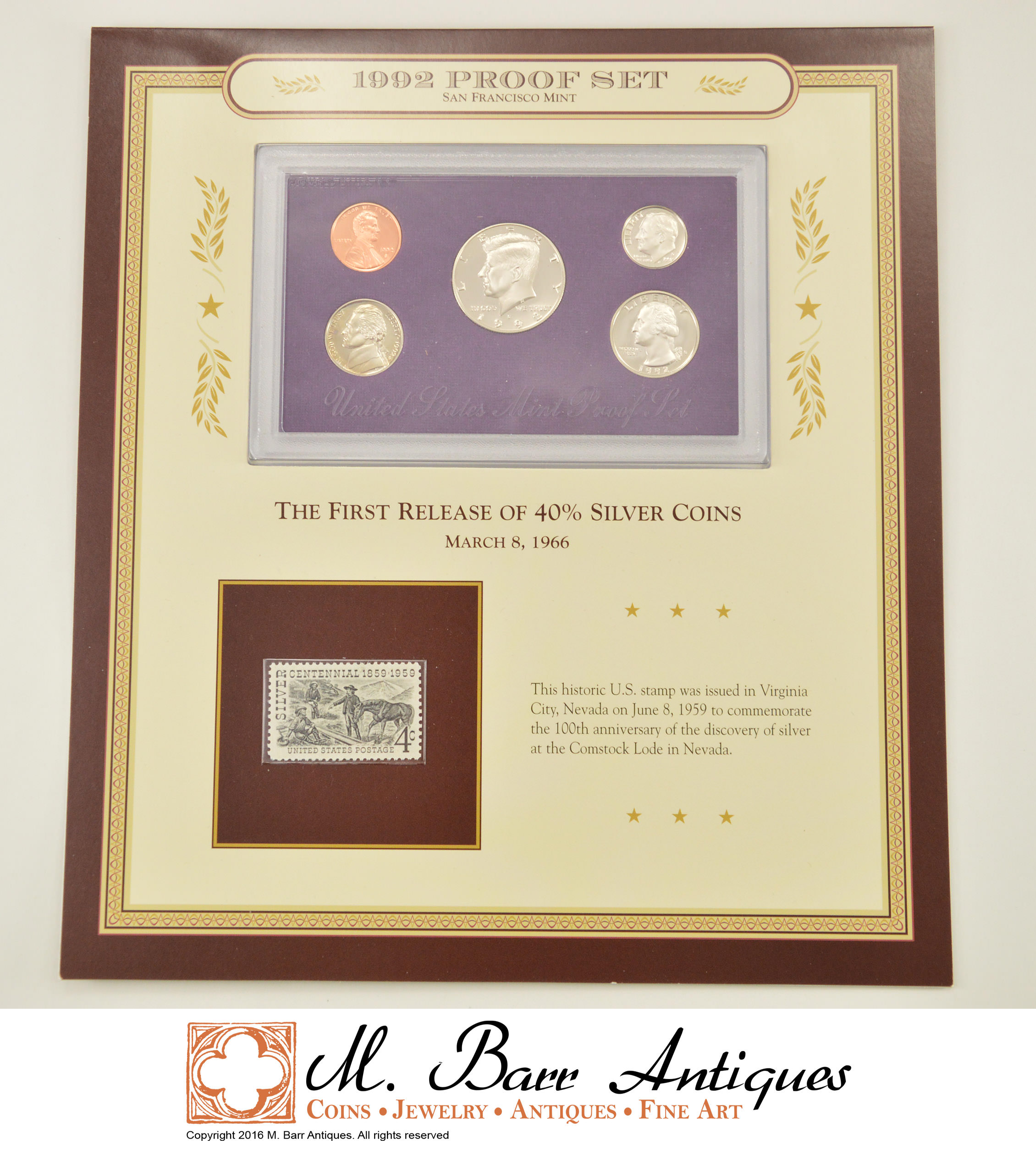 America's Finest Coins - Beautiful Coin Set Display | Property Room