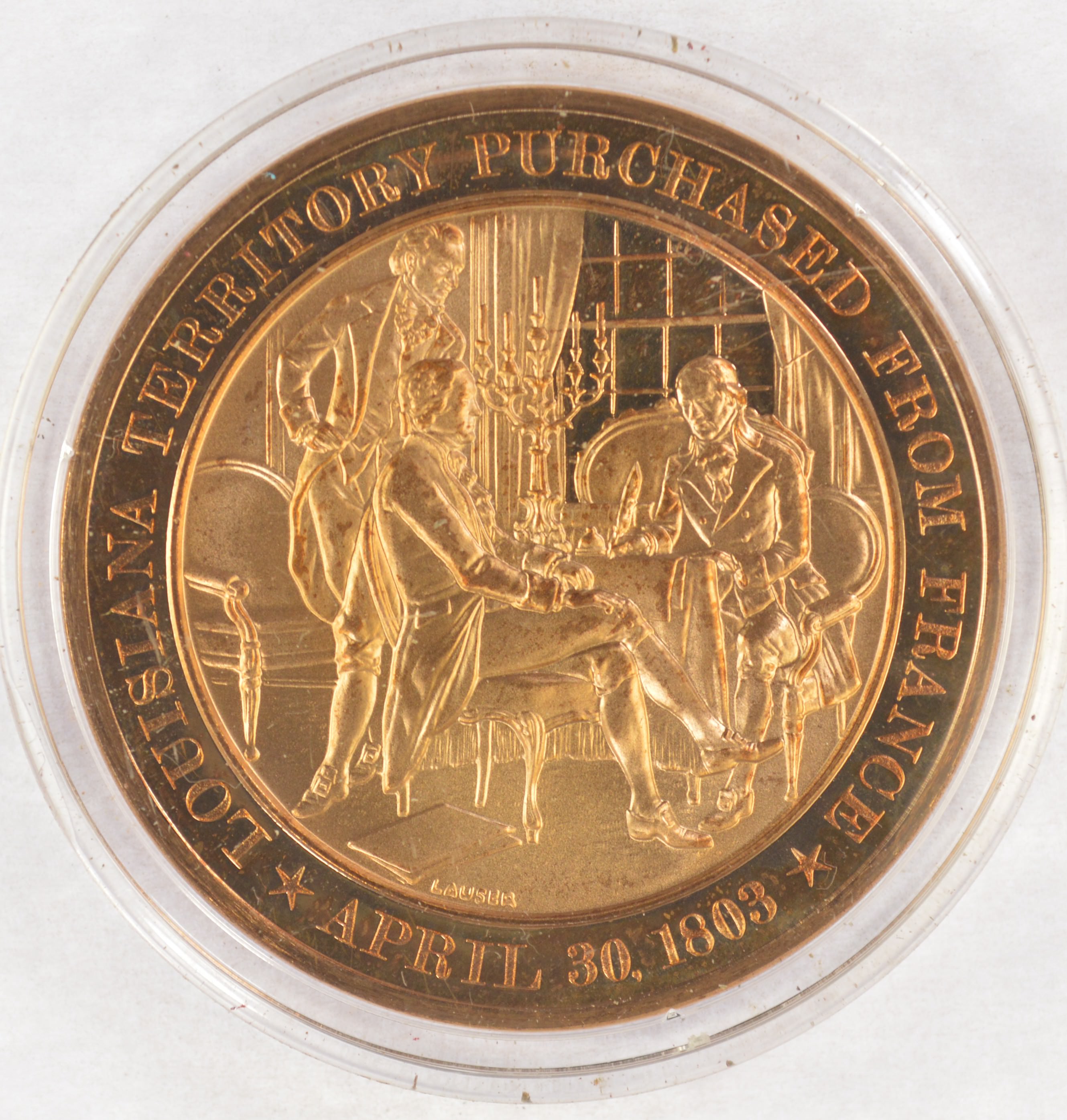 April 30, 1803 Louisiana Territory Purchased From France - Bronze ...