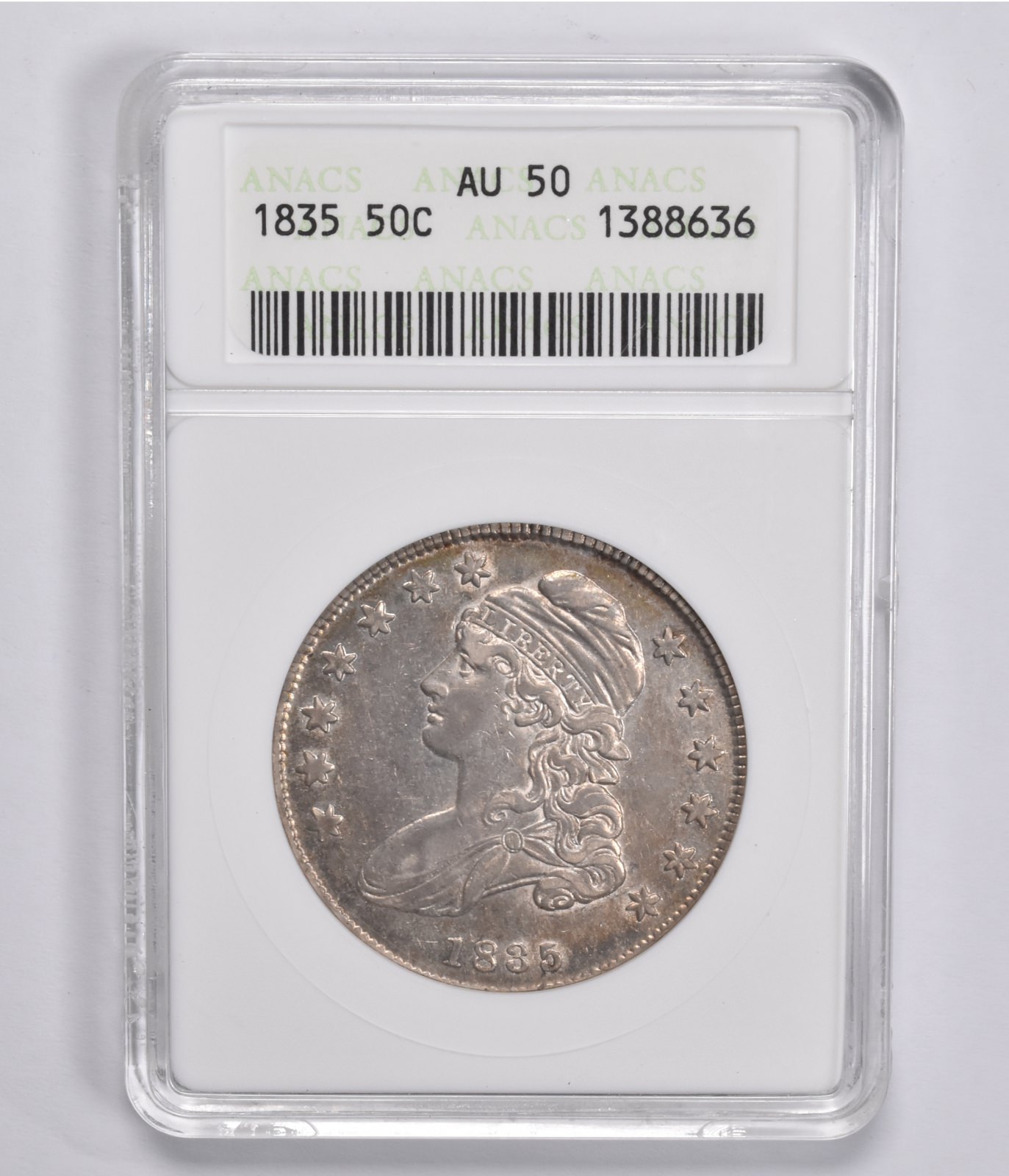 AU50 1936 Capped Bust Half Dollar ANACS | Property Room