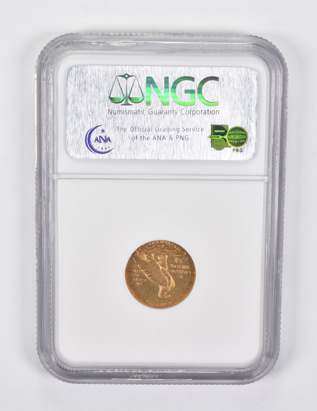 AU55 1909 $2.50 Indian Head Gold Quarter Eagle NGC GSA | Property Room