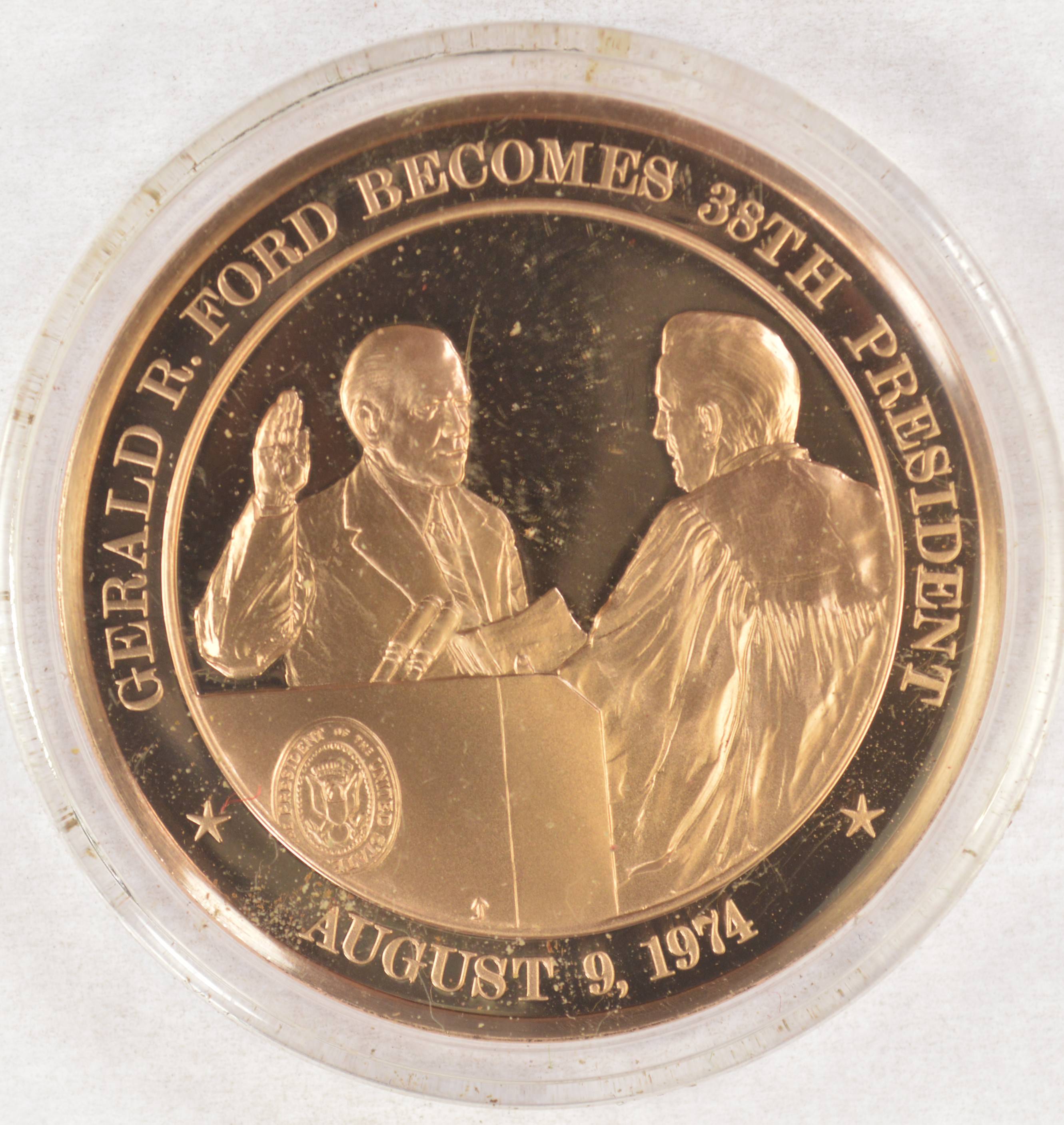 August 9, 1974 Gerald R. Ford Becomes 38th President - Bronze Historic ...