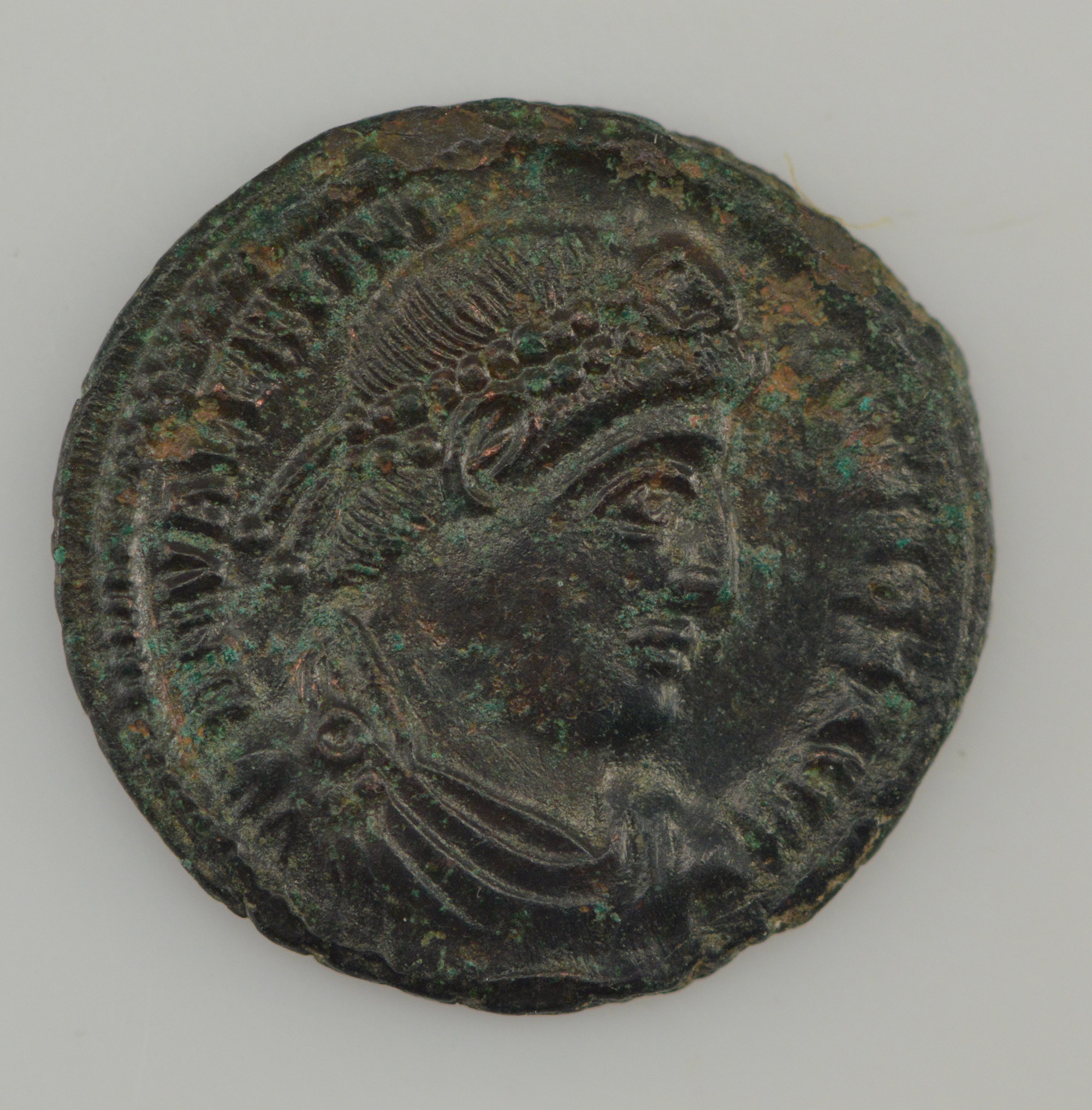 Authentic 364-378 AD Ancient Roman Coin Valens, Chrismon | Property Room