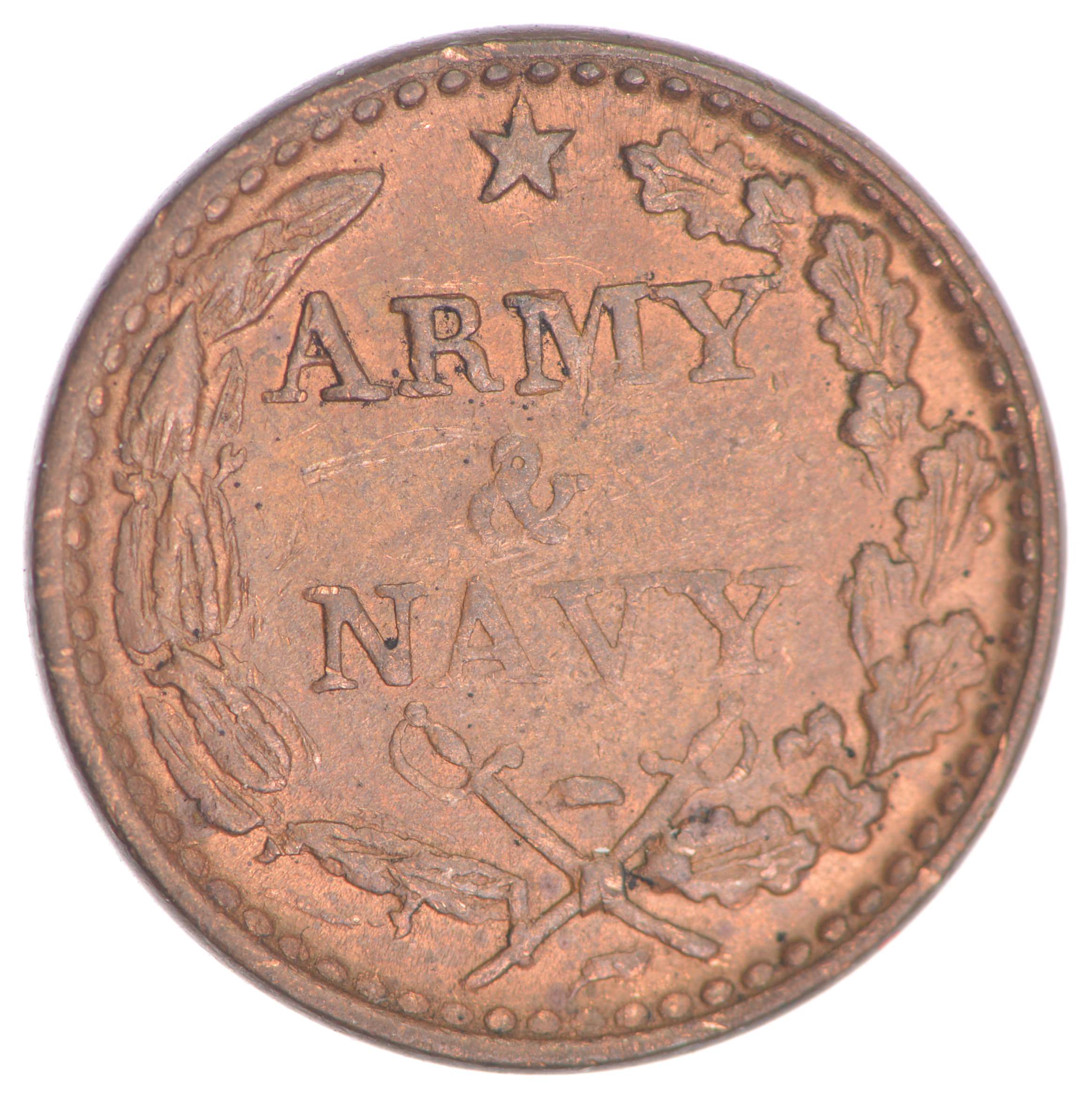 Authentic Civil War Token - 1863 Army & Navy | Property Room