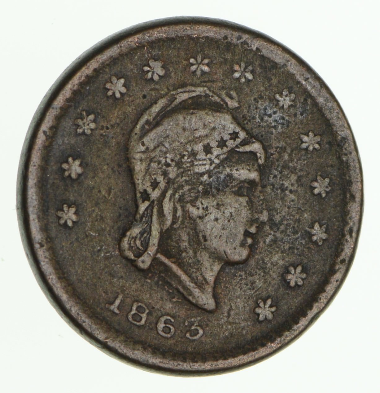 Authentic ORIGINAL Civil War Token - 1863 Corde's & Platz Dry Goods ...