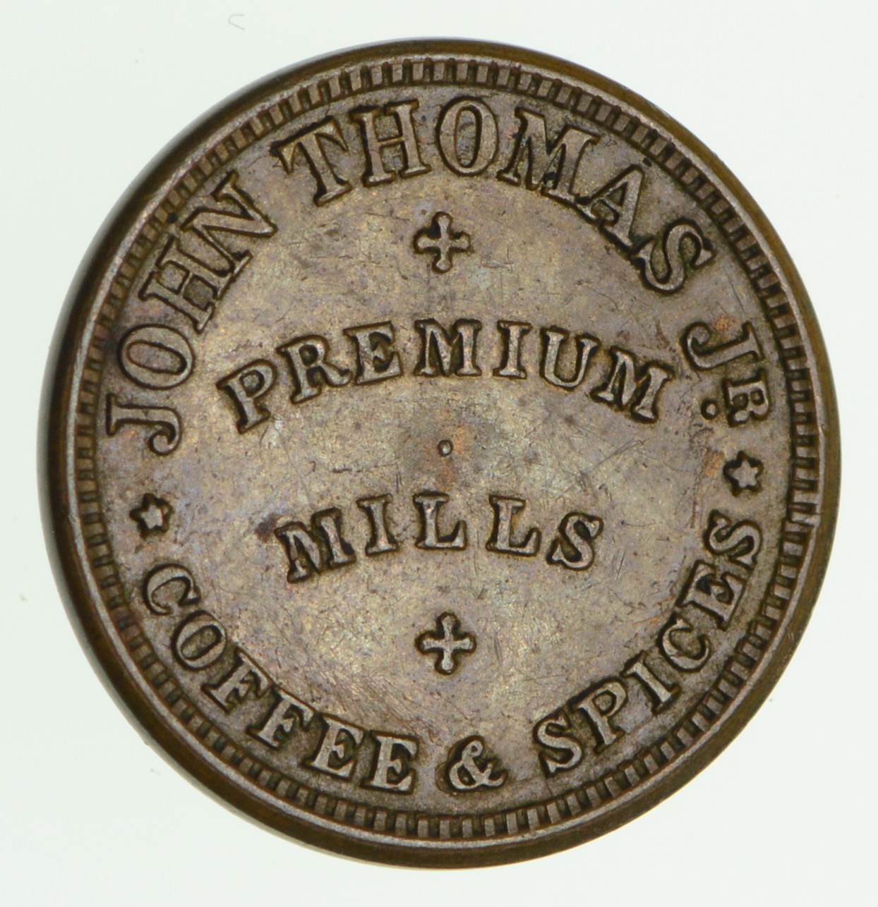 Authentic ORIGINAL Civil War Token - 1863 John Thomas Premium Mills ...