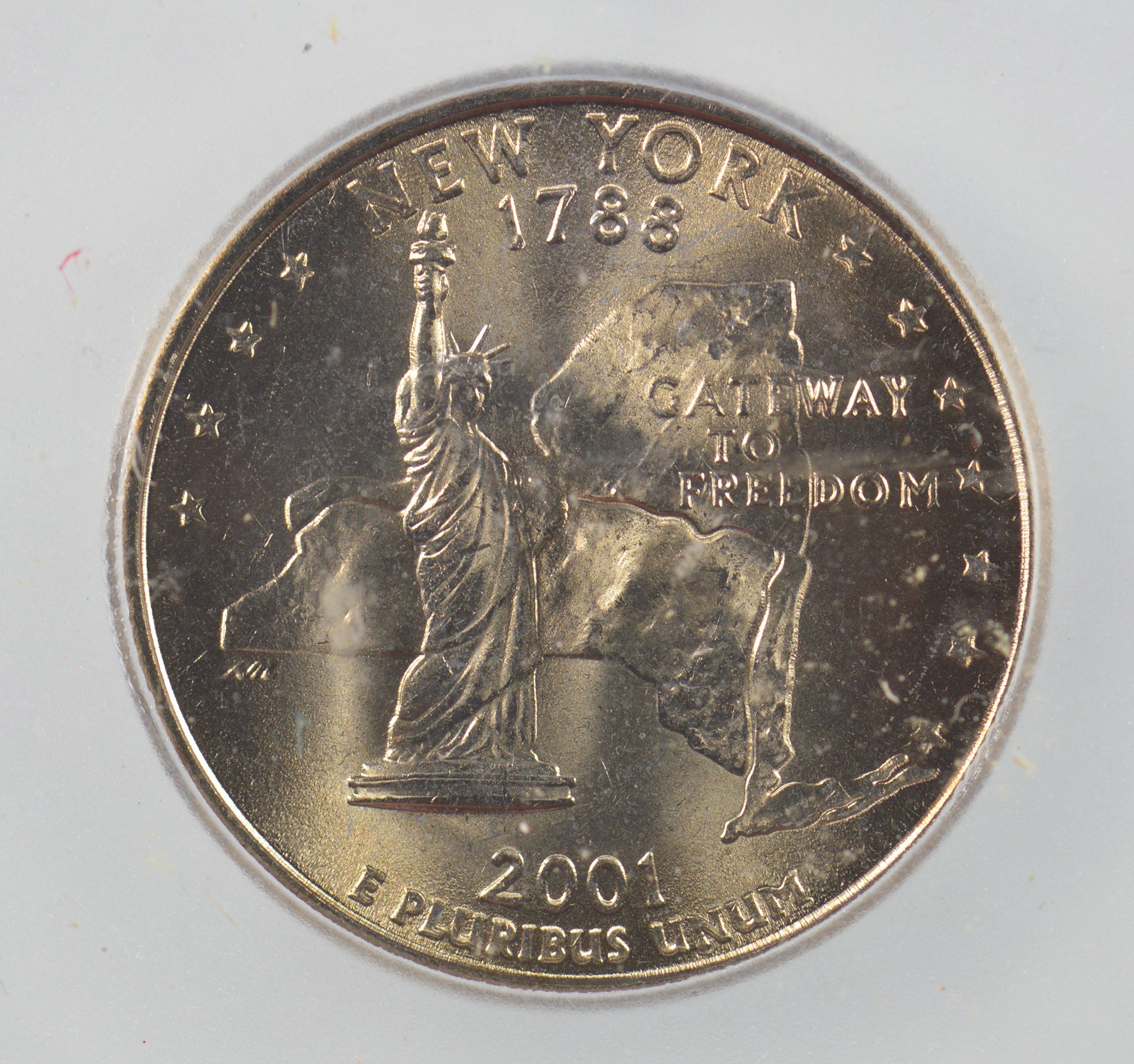 Autographed By Designer - 2001 New York State Quarter - Limited Edition ...