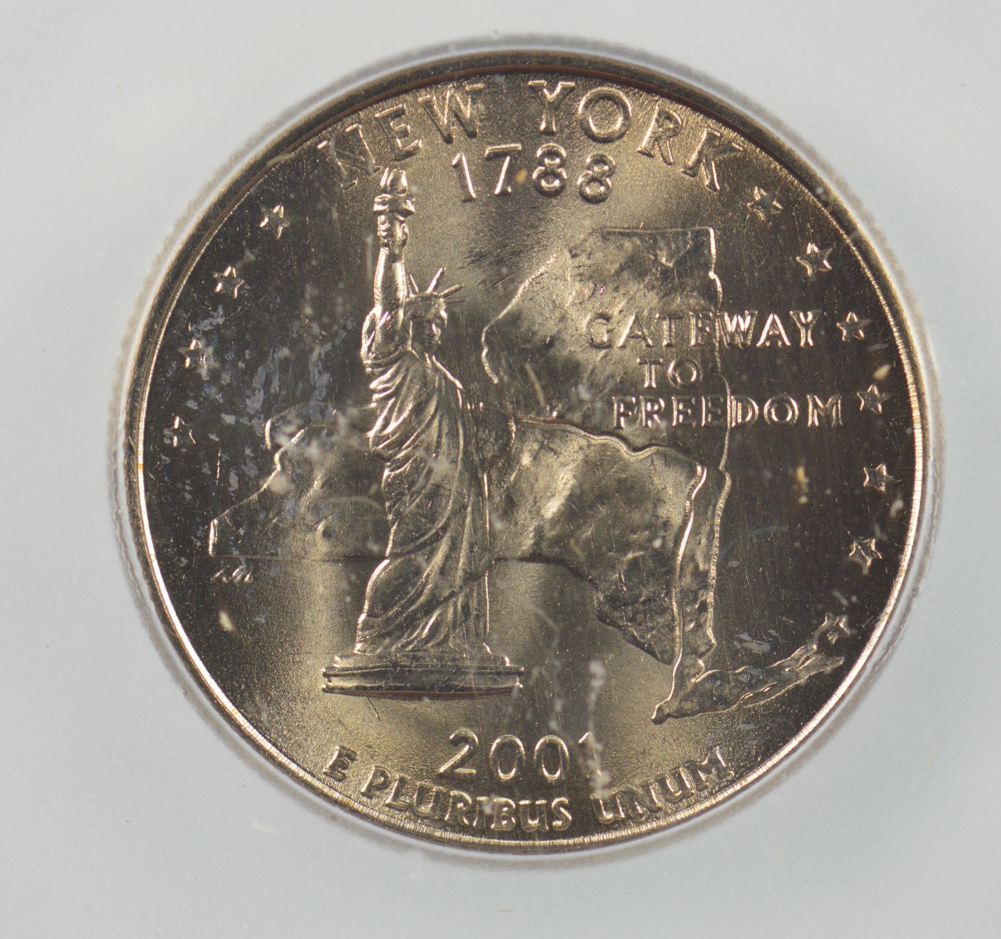 Autographed By Designer - 2001 New York State Quarter - Limited Edition ...