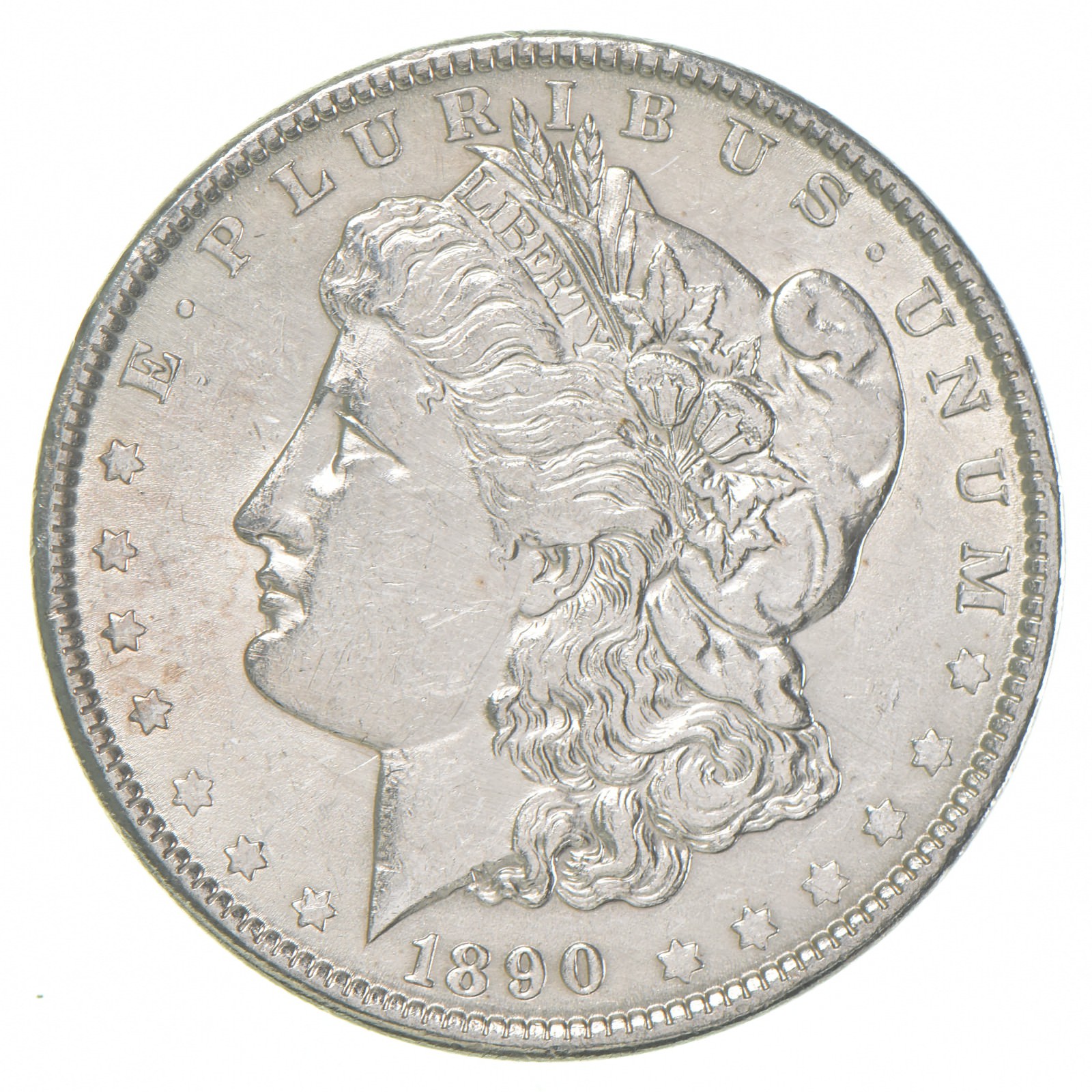 AU/Unc - 1890 Morgan Silver Dollar $1 High Grade | Property Room
