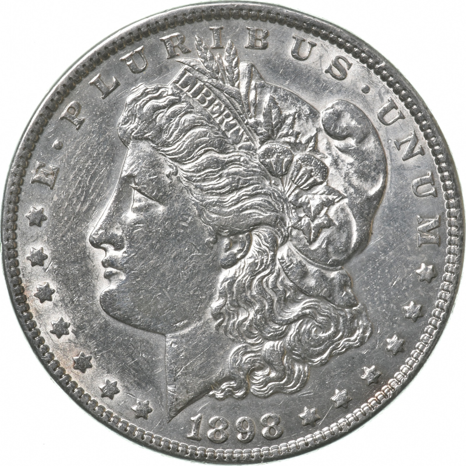 AU/Unc - 1898 Morgan Silver Dollar $1 High Grade | Property Room