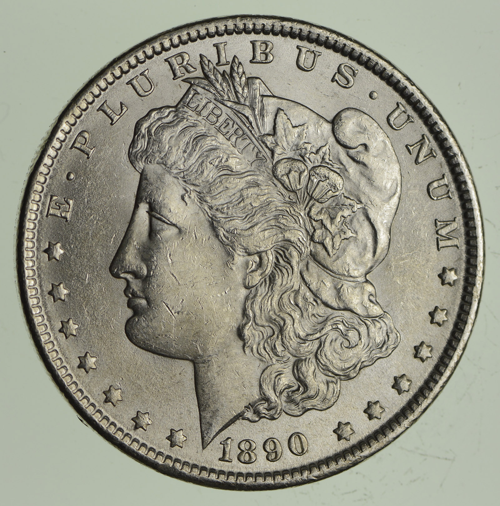 AU/Unc - High Grade 1890 Morgan Silver Dollar | Property Room