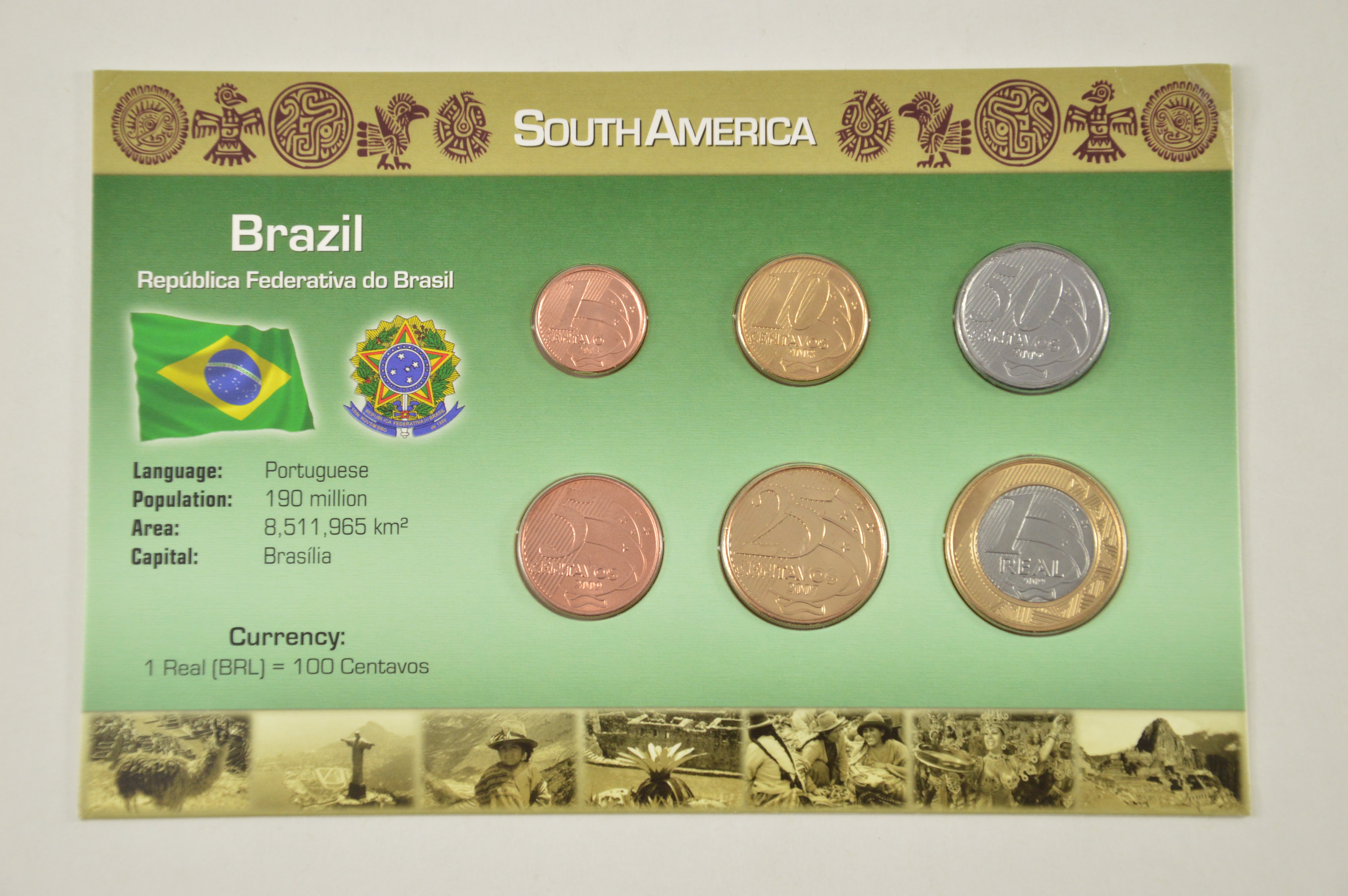 AWESOME - Brazil Coin Collection Set - Full Color! - Awesome way to ...