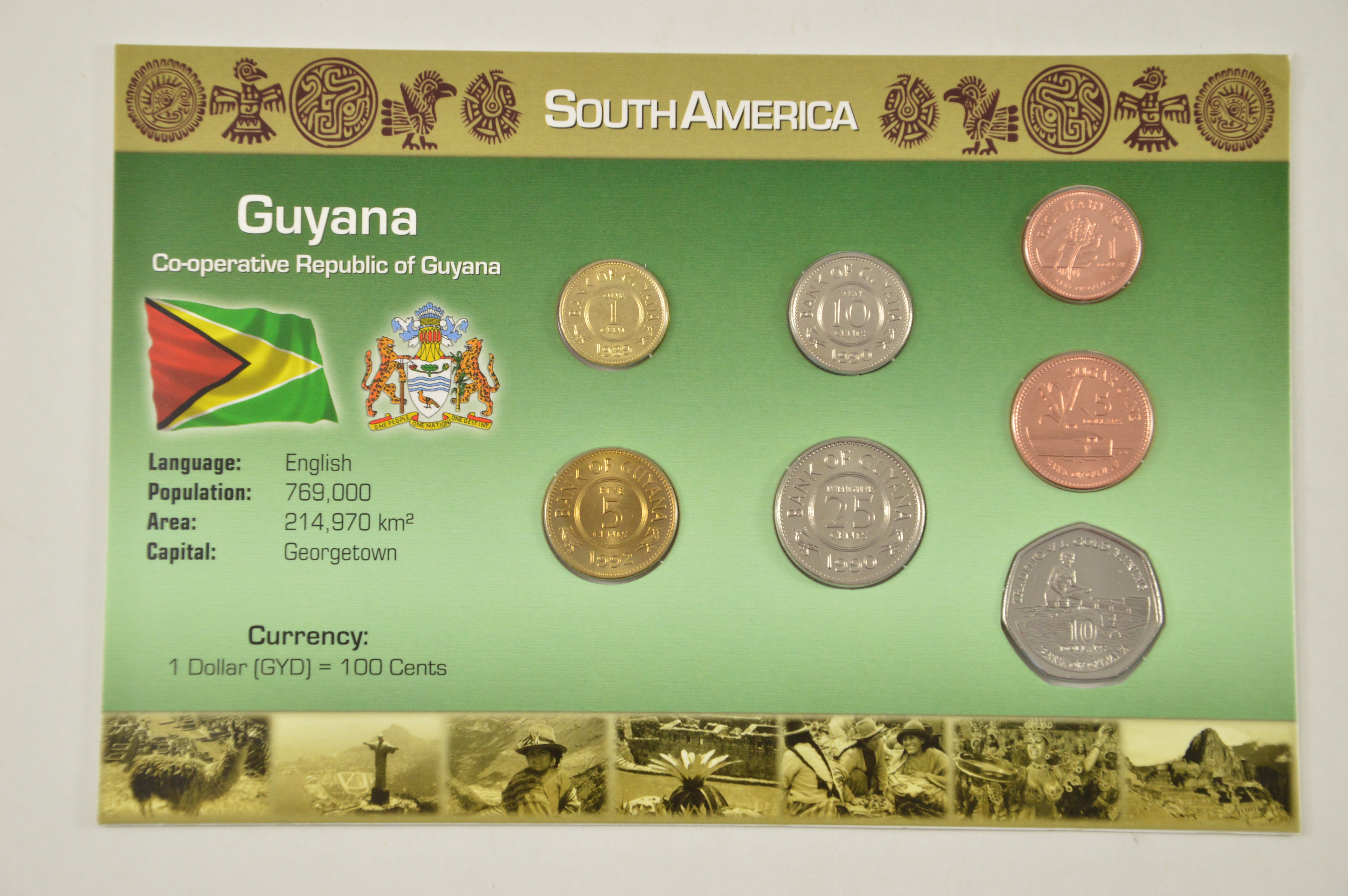 AWESOME - Guyana Coin Collection Set - Full Color! - Awesome way to ...