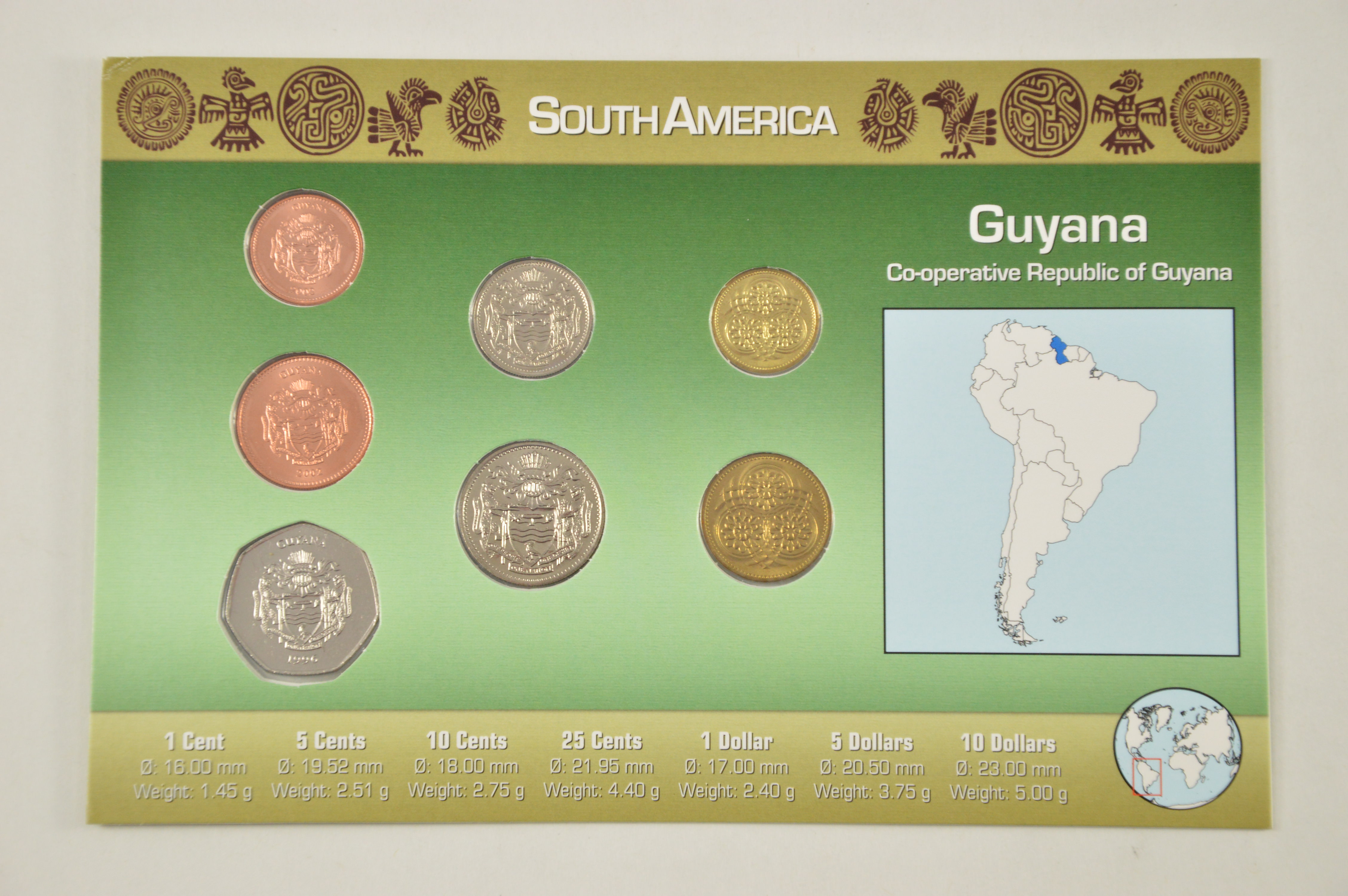 AWESOME - Guyana Coin Collection Set - Full Color! - Awesome way to ...