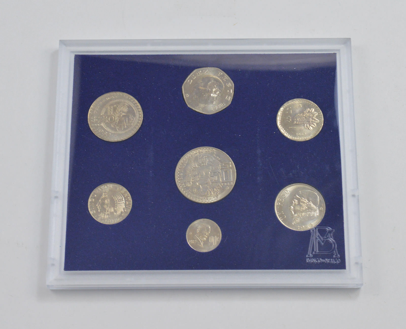 Banco De Mexico - 1982 Bank of Mexico Coin Uncirculated Coin Set - 7 ...