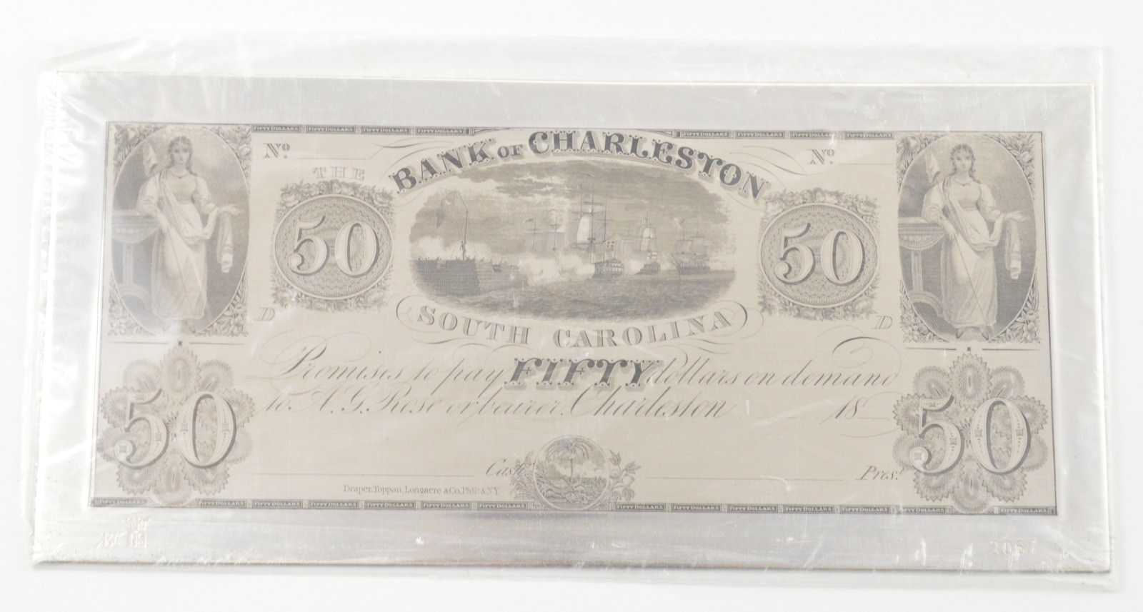 Bank Of Charleston South Carolina Sterling Silver Art Bar - .925 - 151. ...