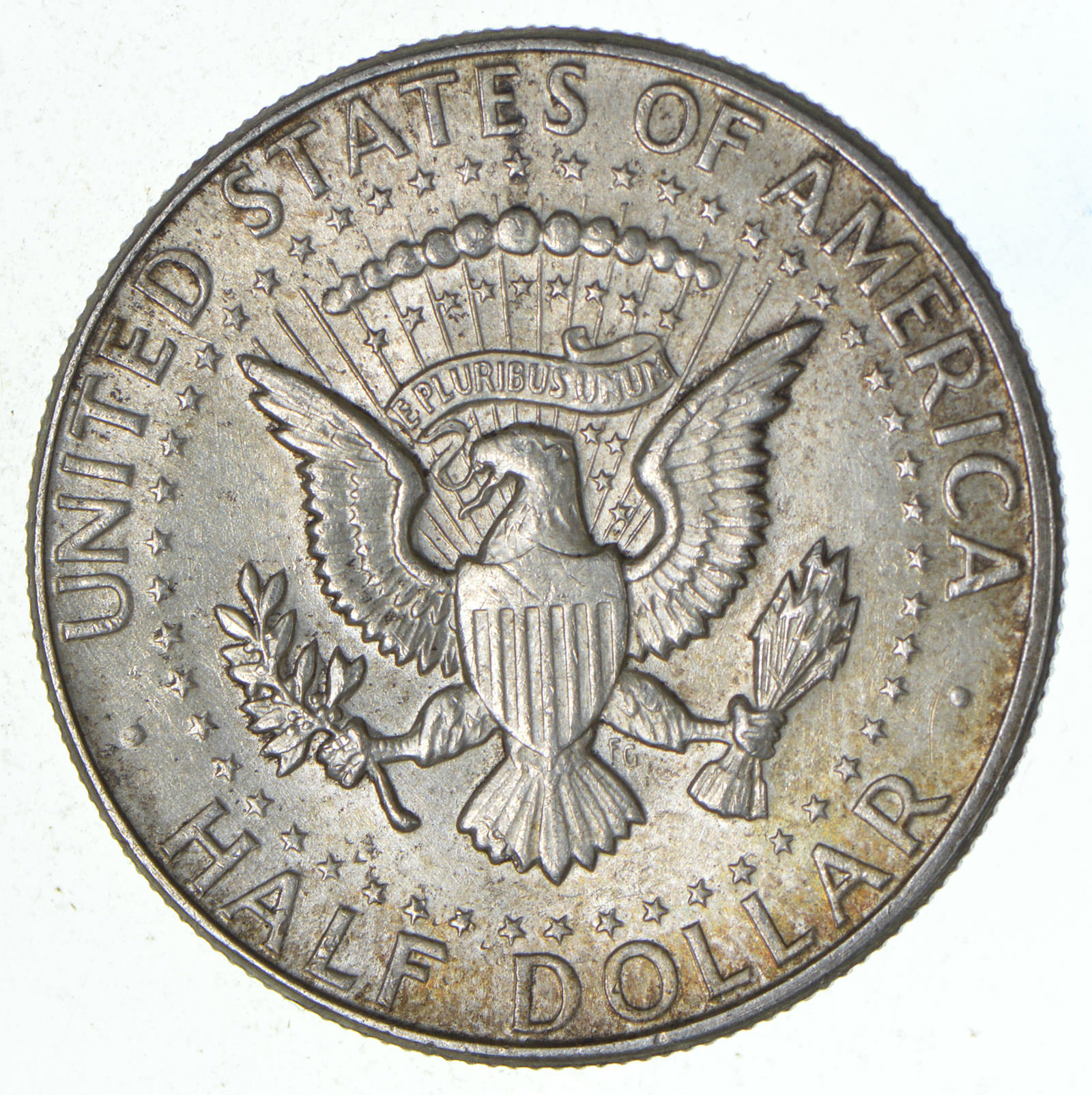 Beautiful TONED 1964 Kennedy Silver Half Dollar 90 US Coin Beautiful TONED 1964 Kennedy Silver Half Dollar 90 US Coin