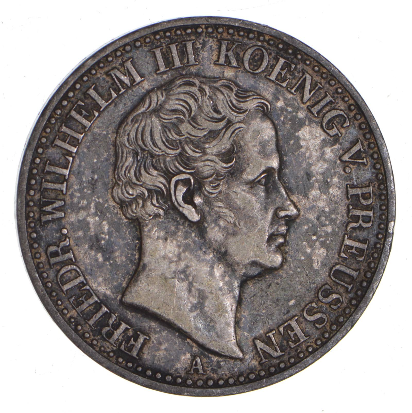 Better - 1840 Prussia 1 Thaler - 22.3 Grams - World Silver Coin ...