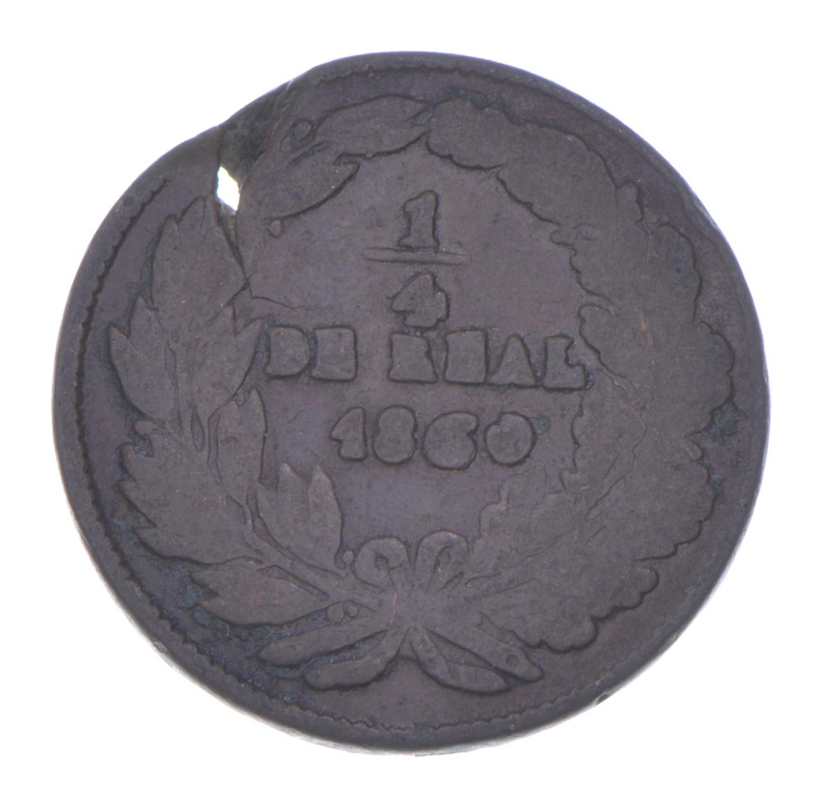 Better - 1860 Mexico 1/4 Real Quartilla - State Coinage Chihuahua ...
