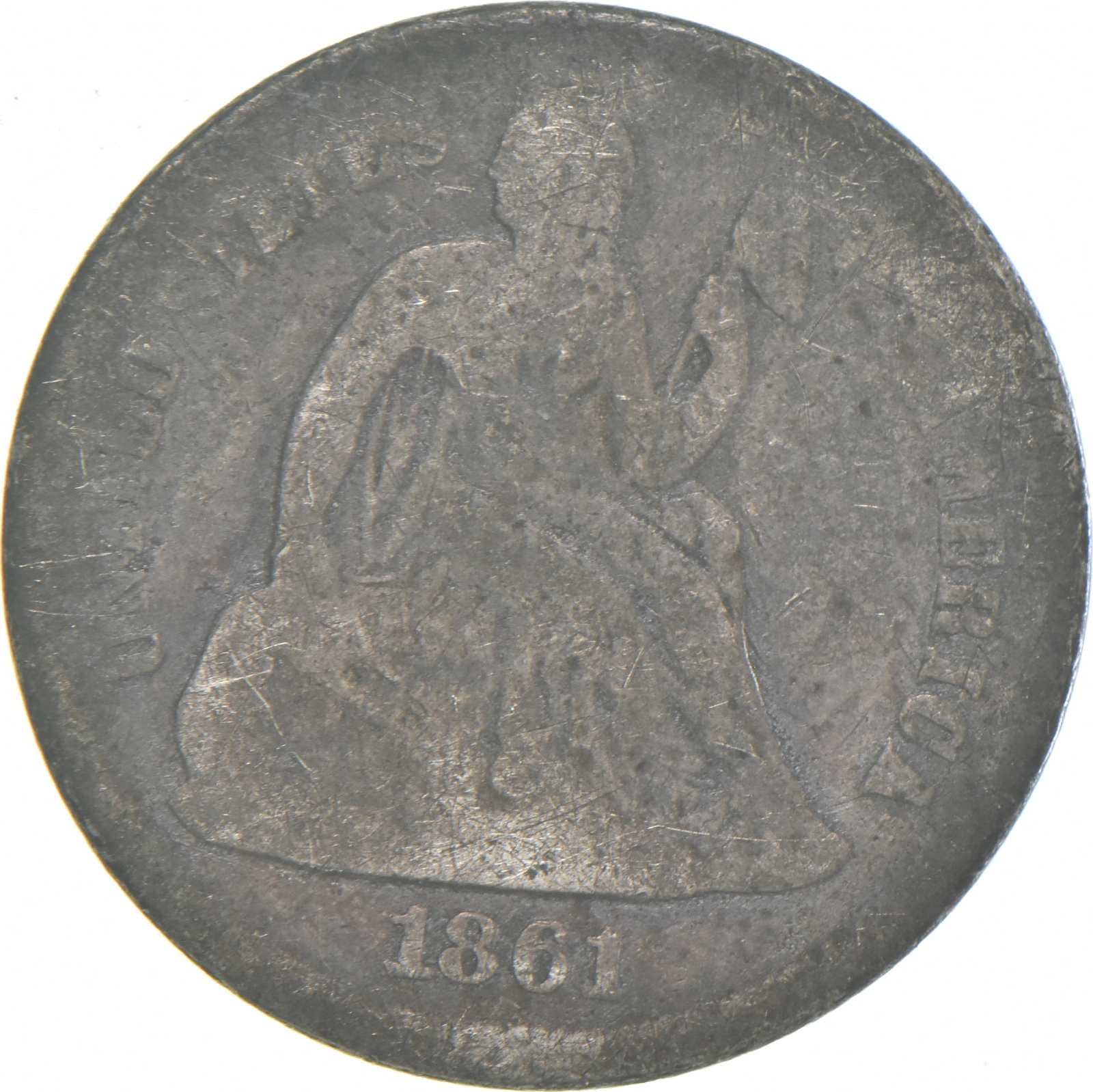 Better 1861 Seated Liberty Dime | Property Room