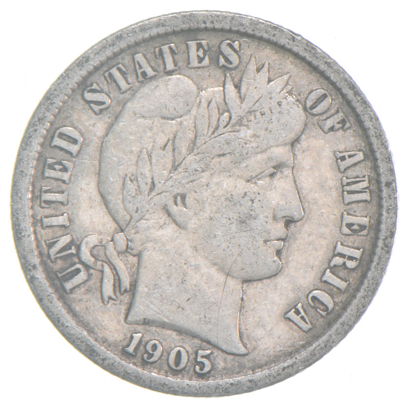 Better 1905-S - US Barber Liberty Silver Dime Coin Collection Lot Set ...