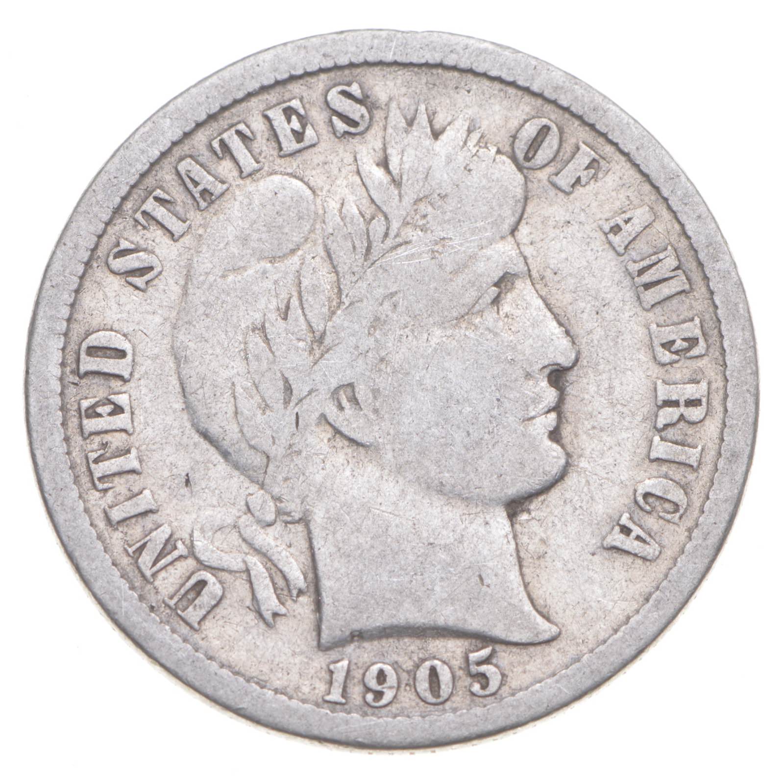 Better 1905-S - US Barber Liberty Silver Dime Coin Collection Lot Set ...