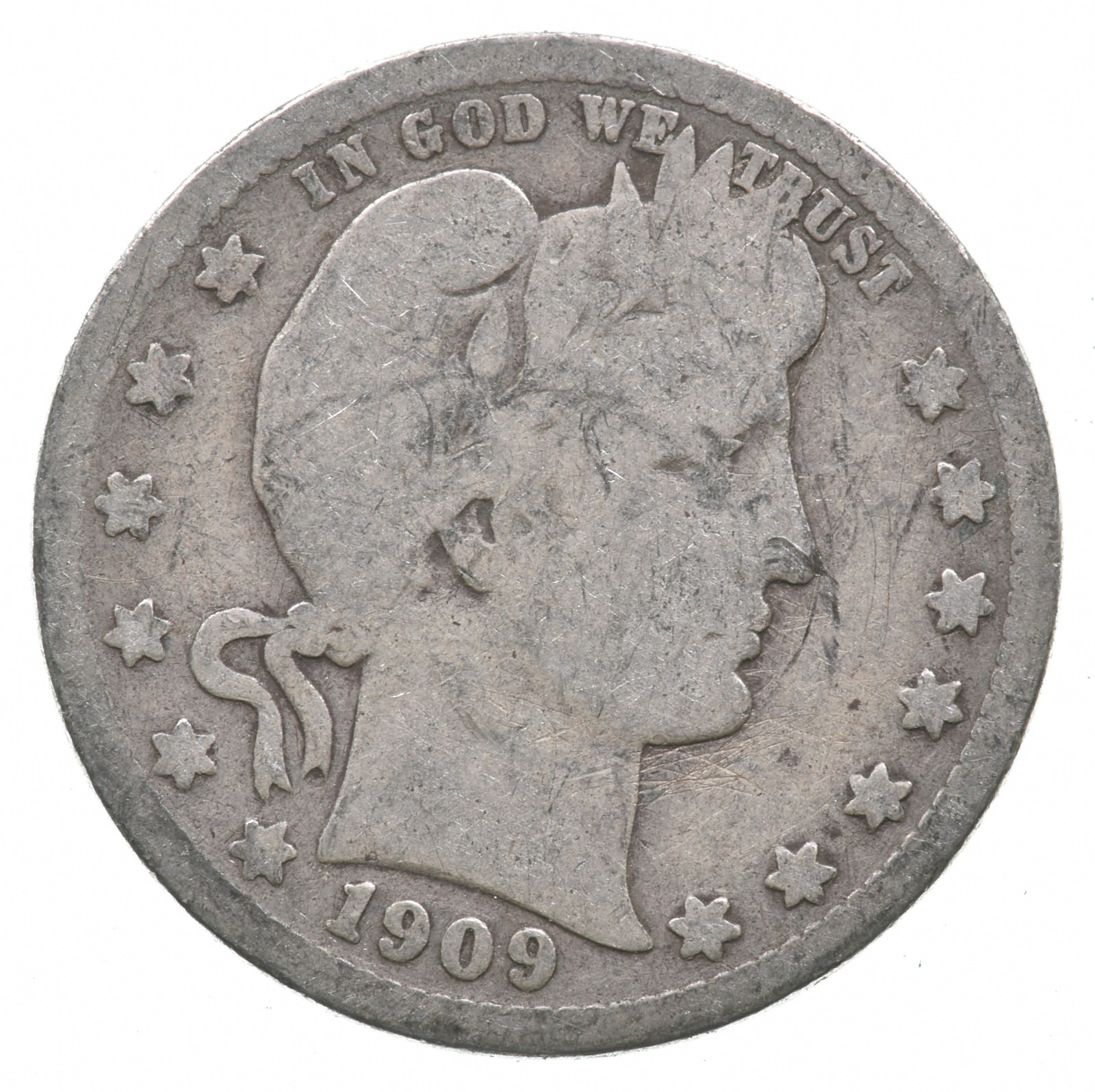 Better 1909-D US Barber 90% Silver Quarter Coin Collection Set Break | Property Room