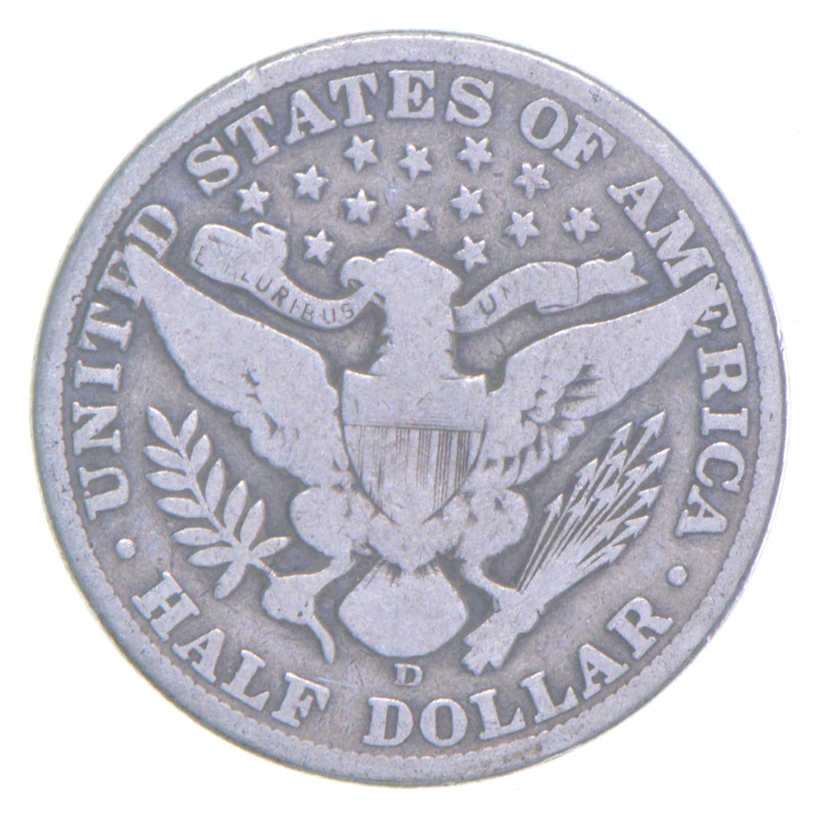 Better 1912-D US Barber 90% Silver Half Dollar Coin Collection Set ...