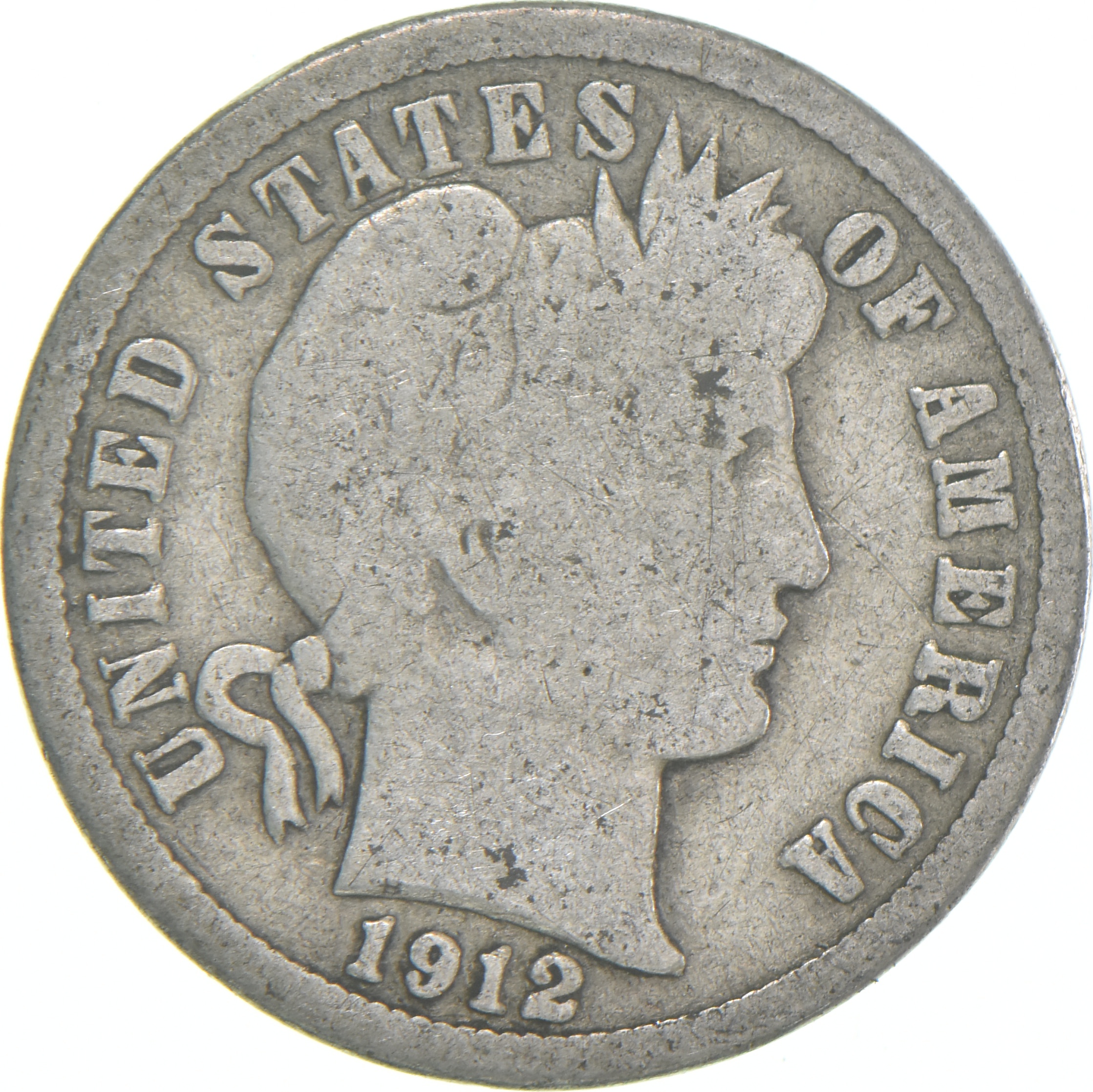 Better 1912-D US Barber Liberty Silver Dime Coin Collection Lot Set Break | Property Room