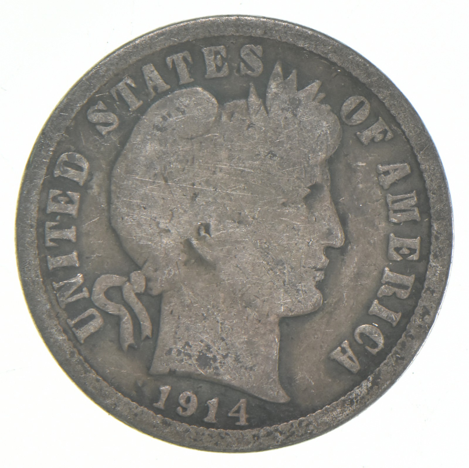 Better 1914 US Barber Liberty Silver Dime Coin Collection Lot Set Break | Property Room