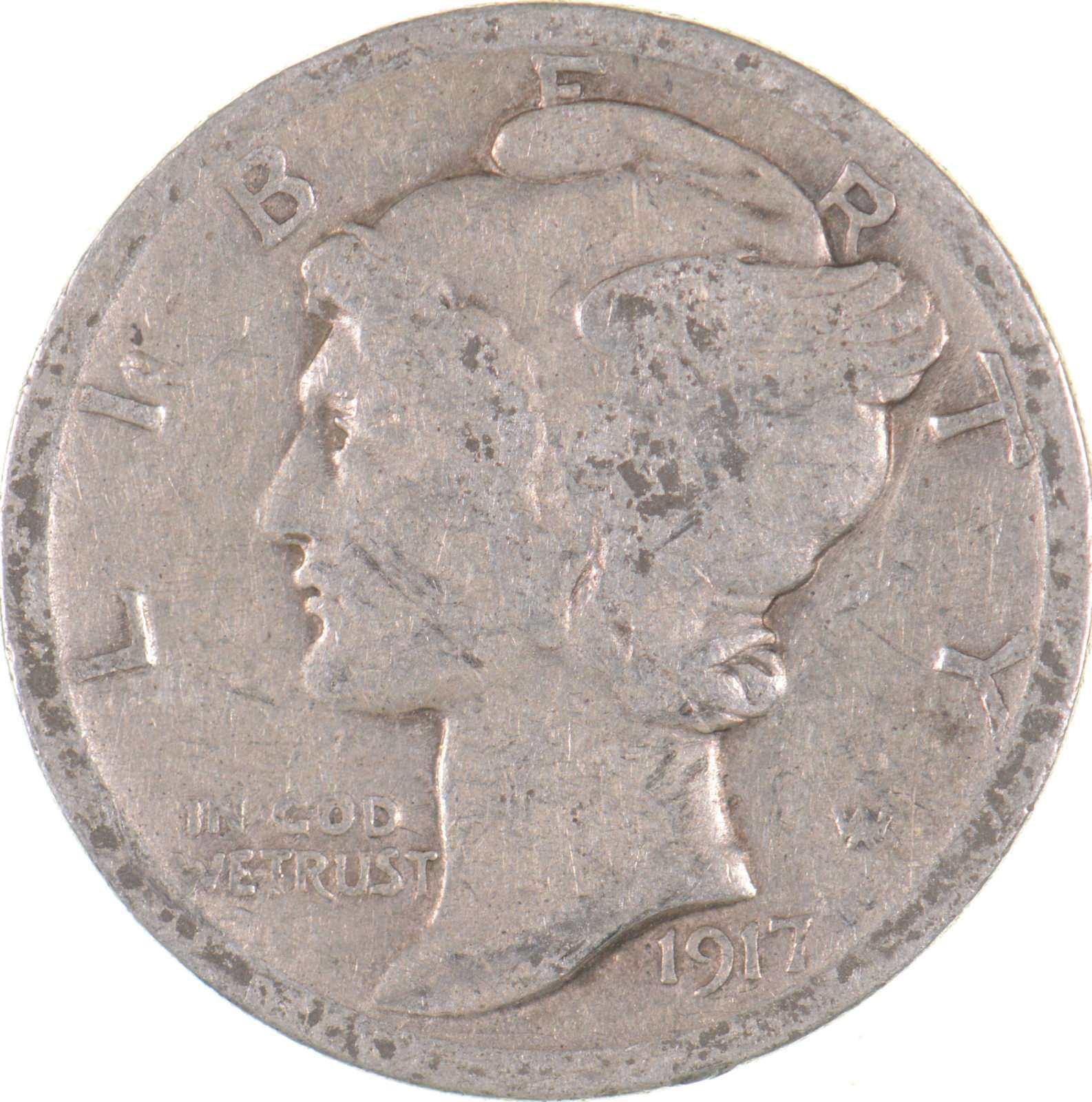 Better 1917-D US Mercury 90% Silver Dime Coin Collection Lot Set Break ...