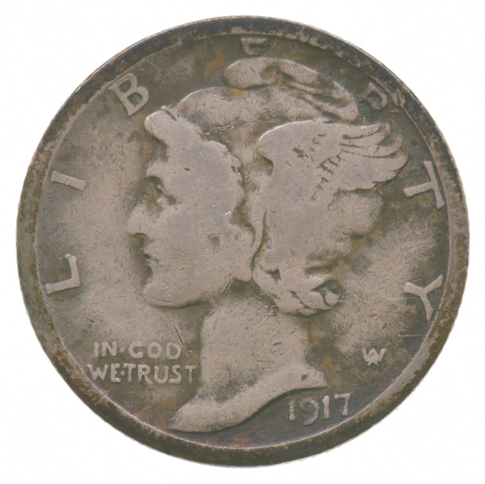 Better 1917-S US Mercury 90% Silver Dime Coin Collection Lot Set Break ...