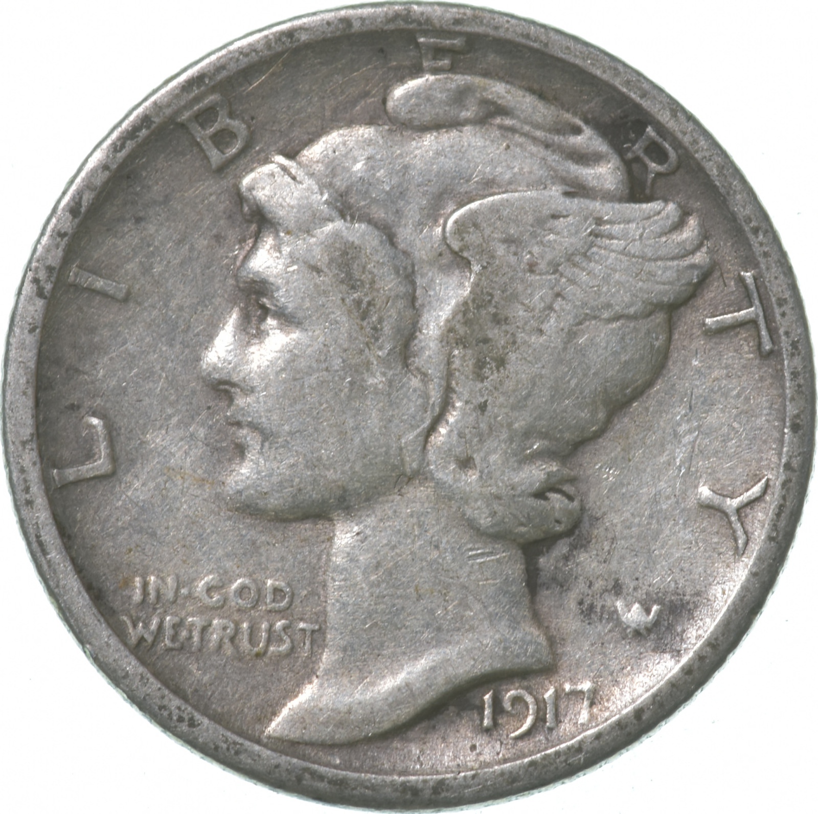 Better 1917-S US Mercury 90% Silver Dime Coin Collection Lot Set Break ...
