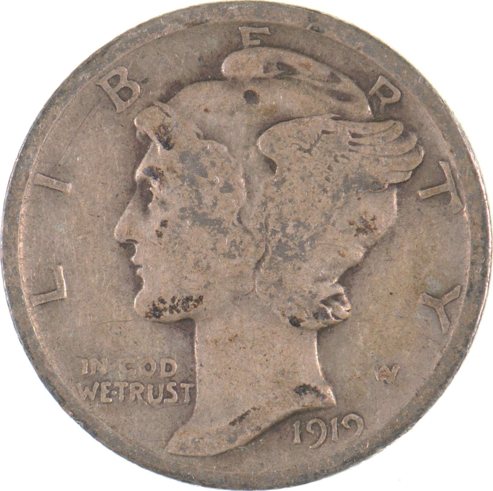 Better 1919 US Mercury 90% Silver Dime Coin Collection Lot Set Break ...