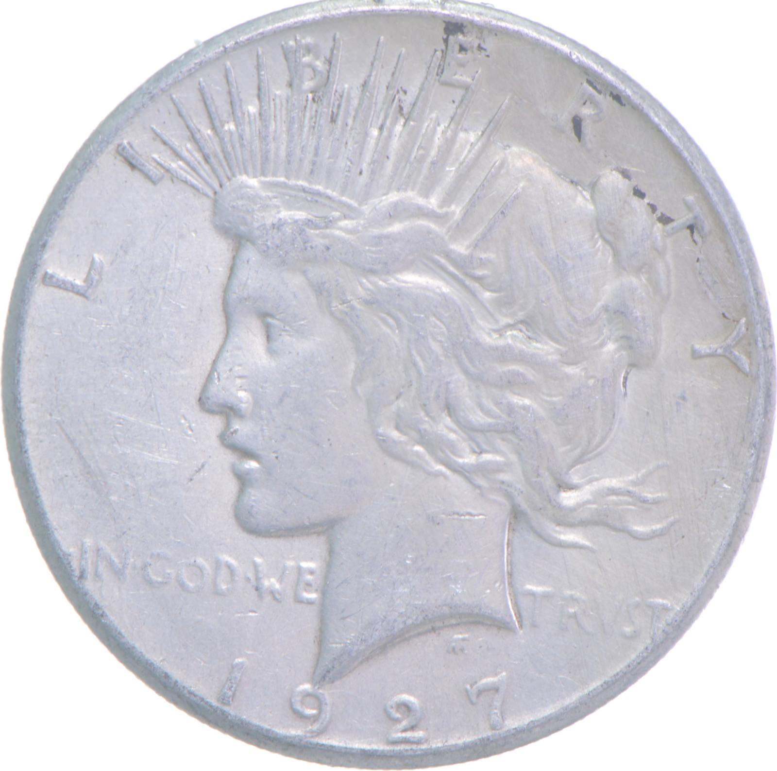 Better - 1927 Peace Silver Dollar - 90% US Coin | Property Room
