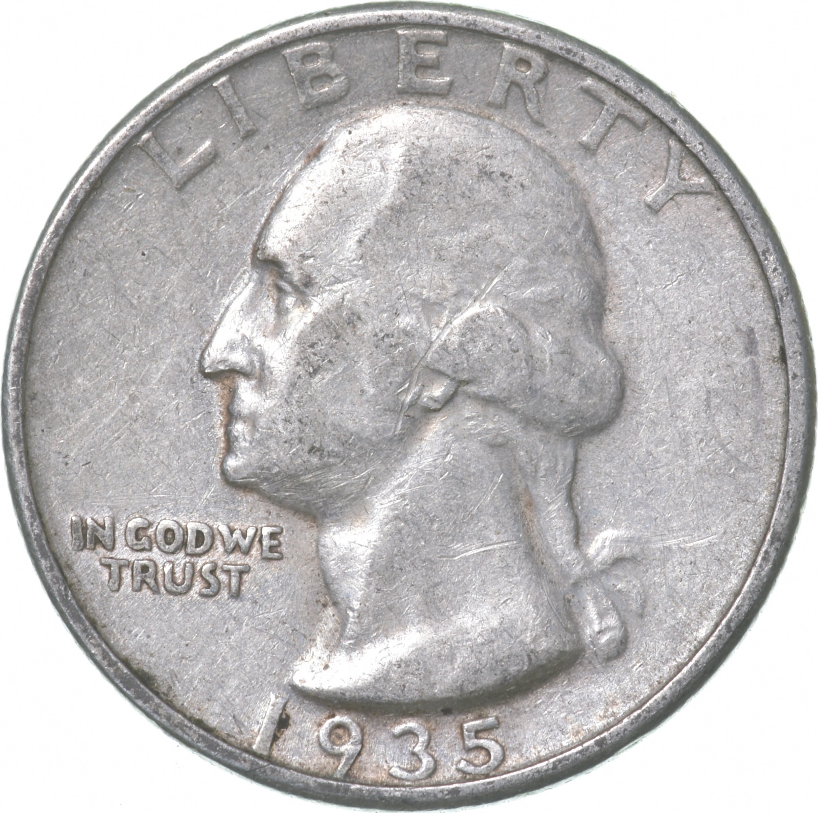 Better 1935 US Washington 90% Silver Quarter Coin Set Break | Property Room