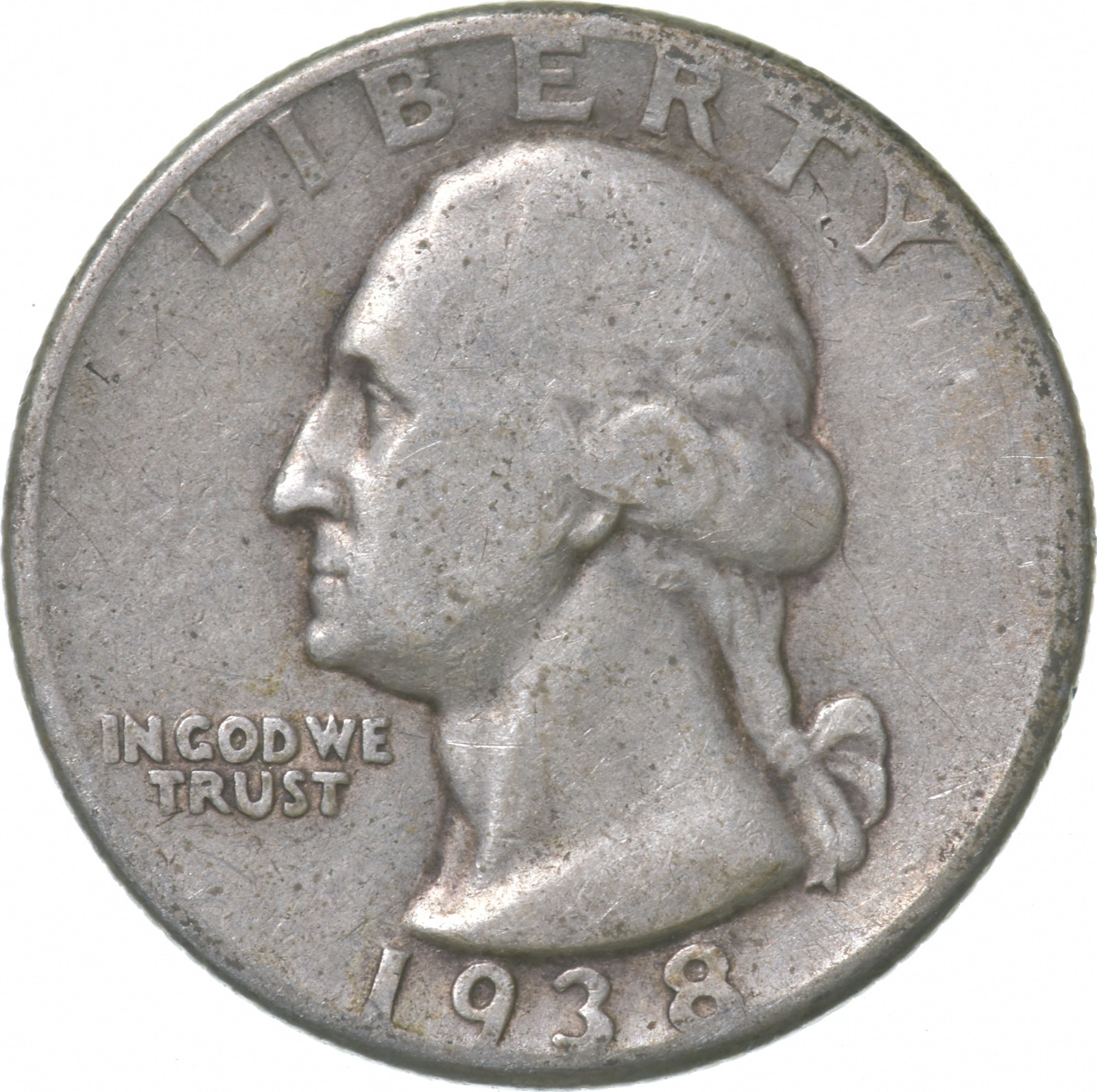 Better 1938 US Washington 90% Silver Quarter Coin Set Break | Property Room