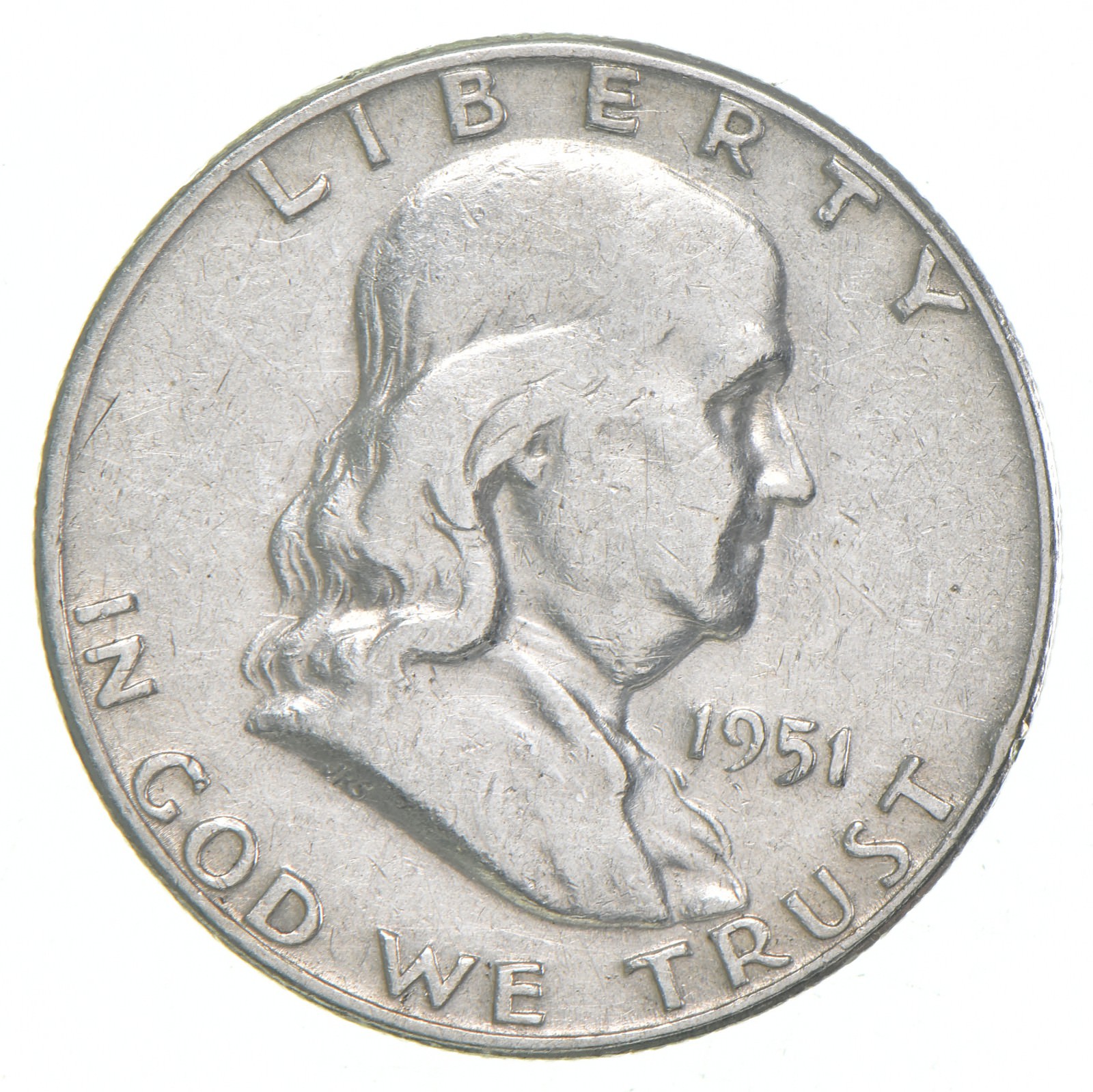 Better 1951 US Franklin 90% Silver Half Dollar Coin Collection Set ...