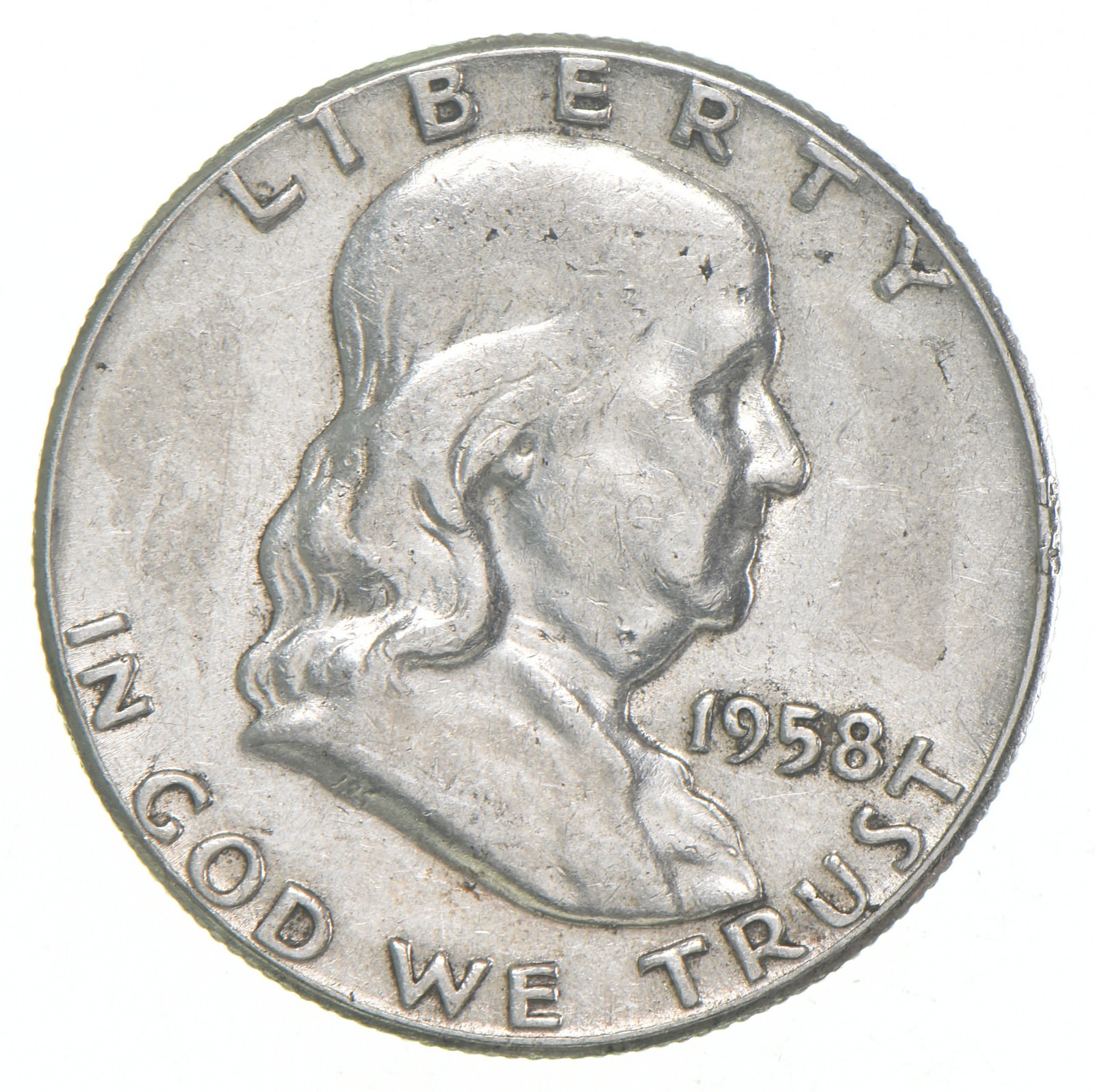 Better 1958 US Franklin 90% Silver Half Dollar Coin Collection Set ...