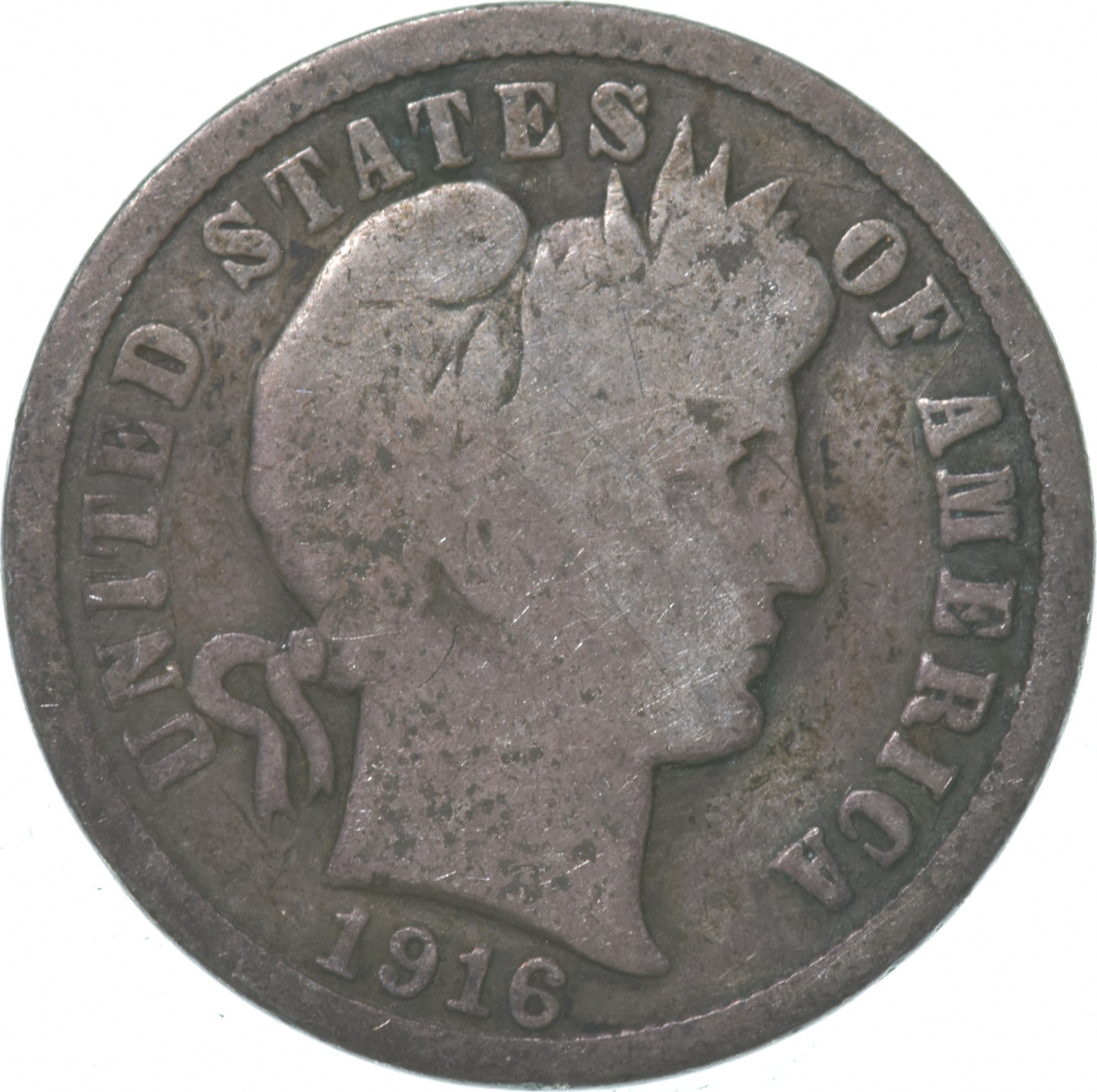 Better Date 1916 US Barber Liberty Silver Dime Coin Collection Lot Set ...