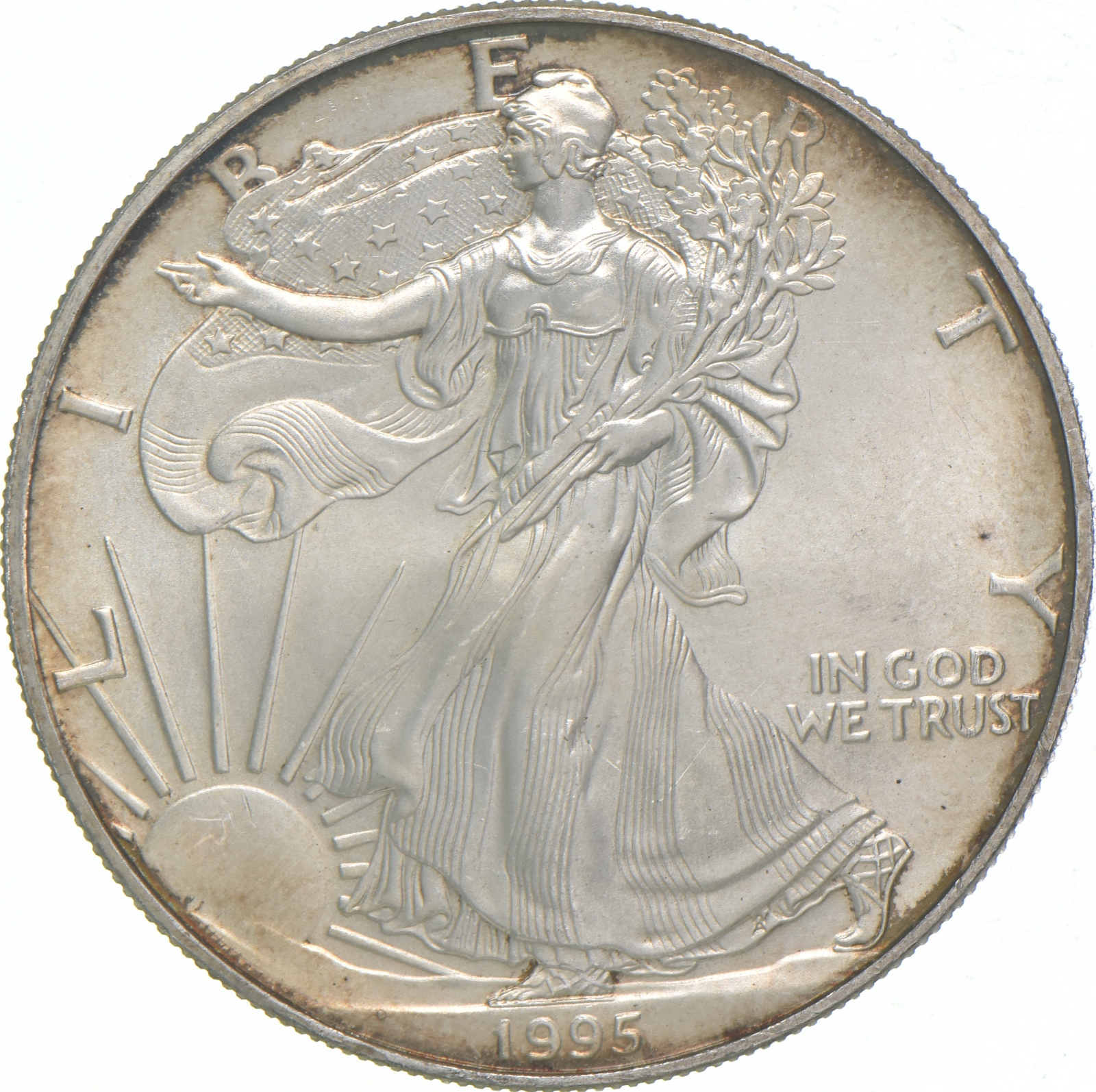 Better Date 1995 American Silver Eagle 1 Troy Oz .999 Fine Silver ...