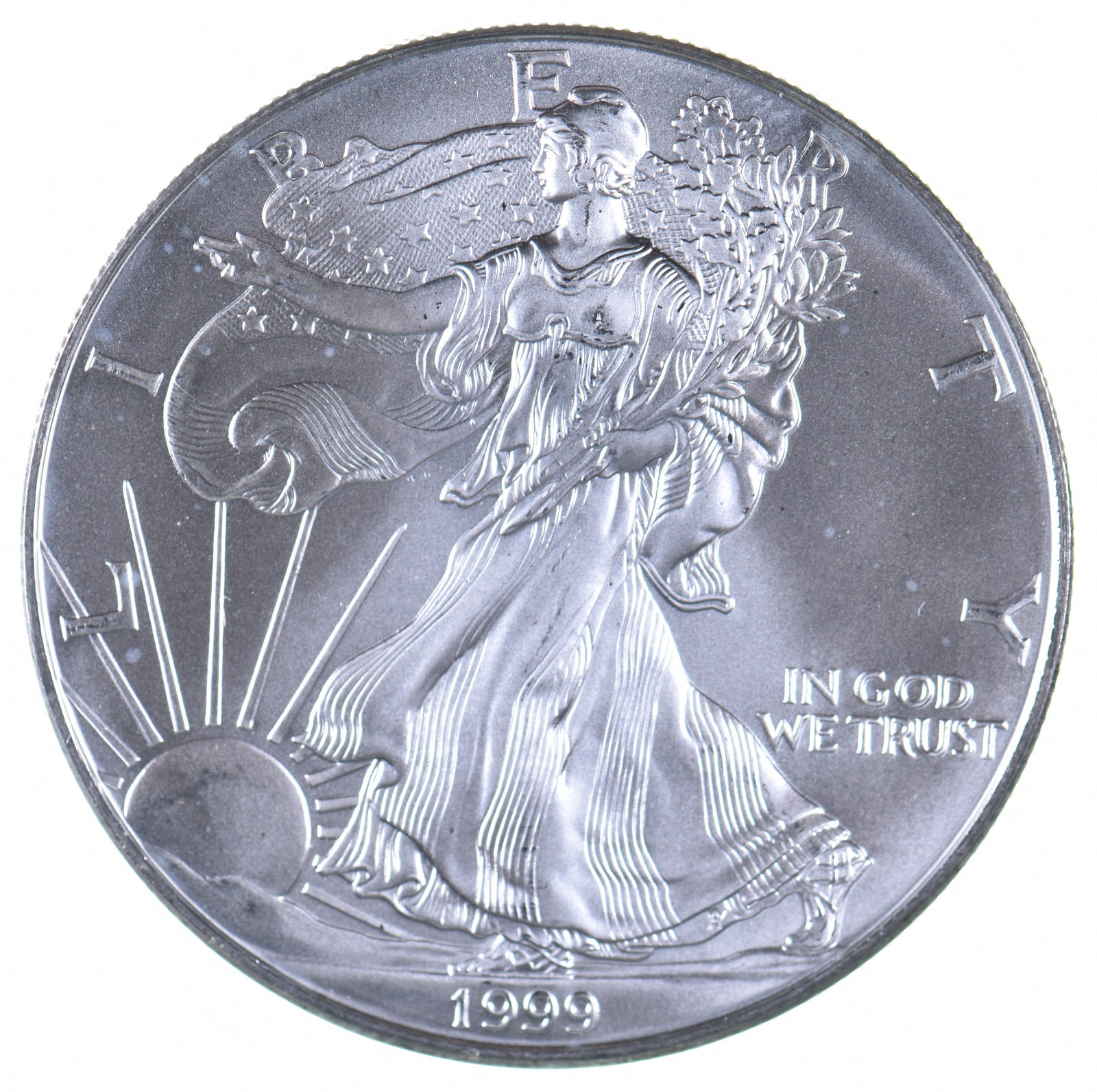 Better Date 1999 American Silver Eagle 1 Troy Oz .999 Fine Silver ...