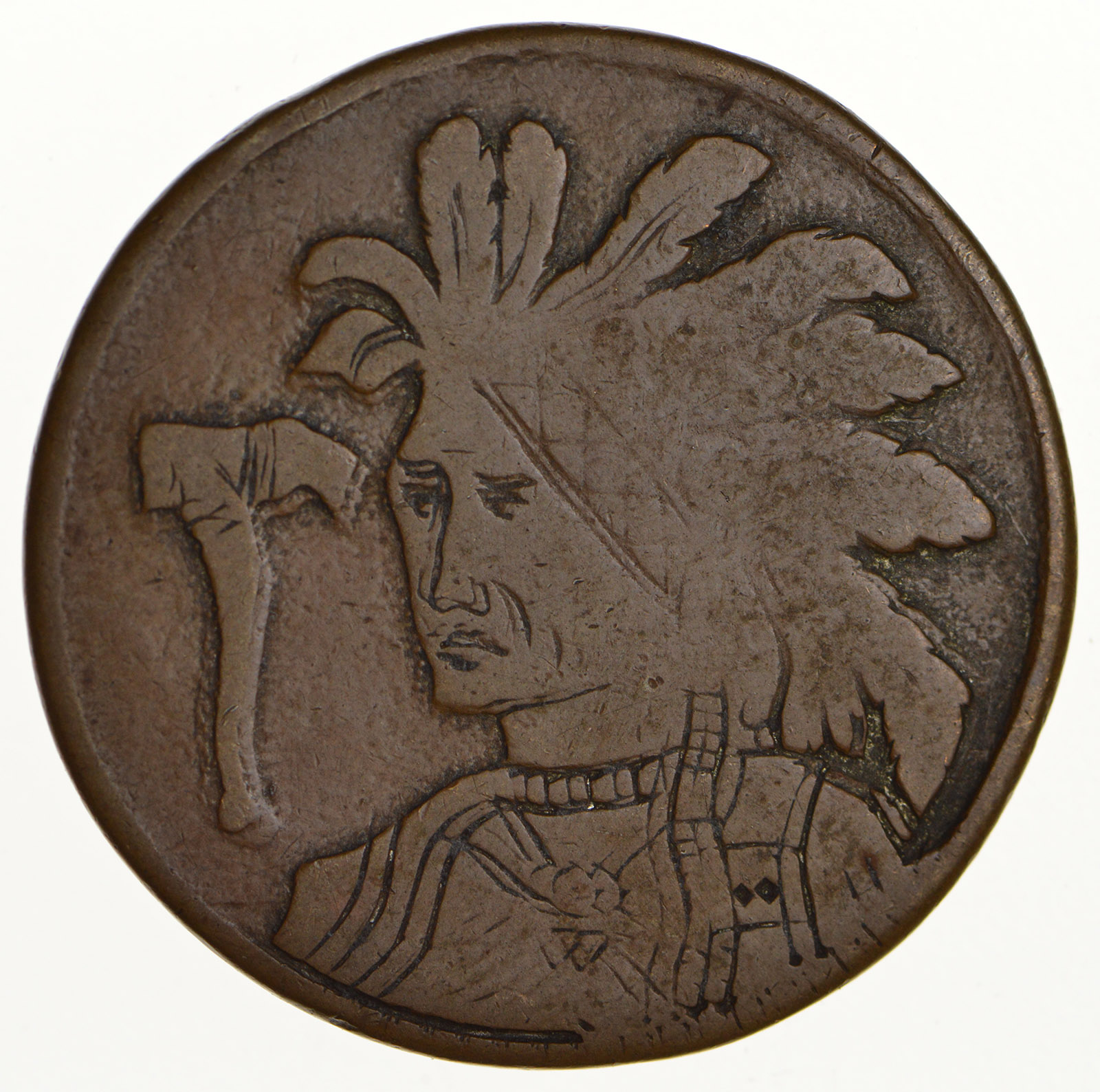 Birtish Cent Hobo Nickel Native American Souvenir Coin | Property Room