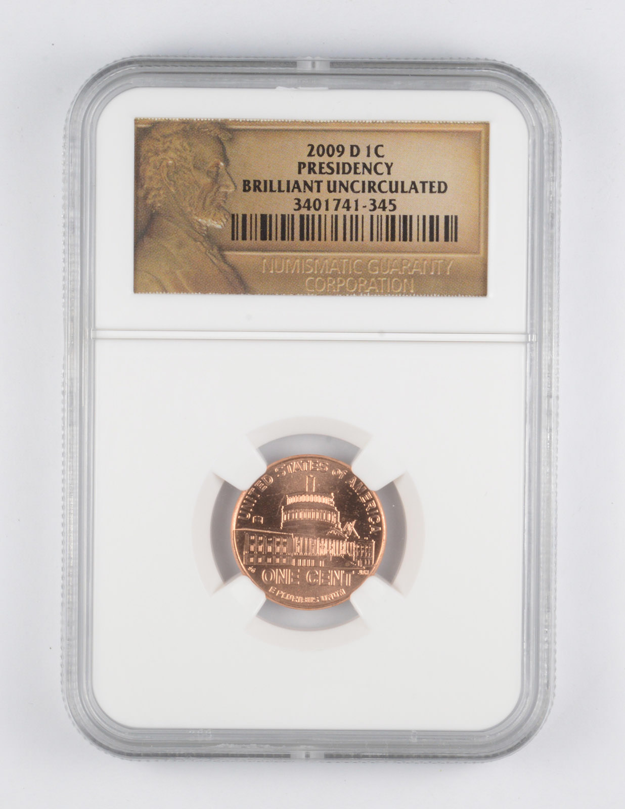 BU 2009-D Lincoln Bicentennial Cent - President - Graded NGC | Property ...